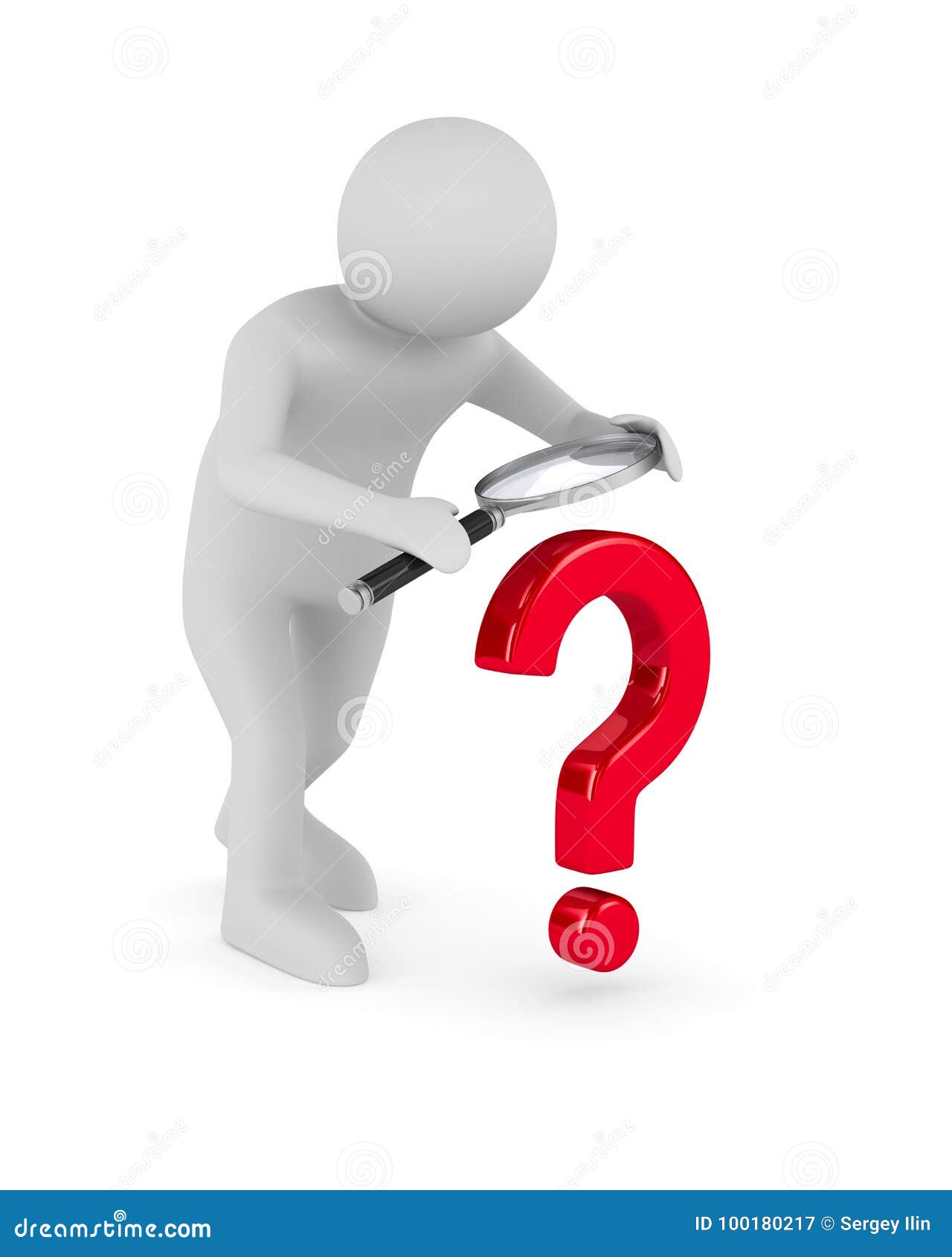 Magnifier Question Mark Outline Icon. Symbol, Logo Illustration For ...