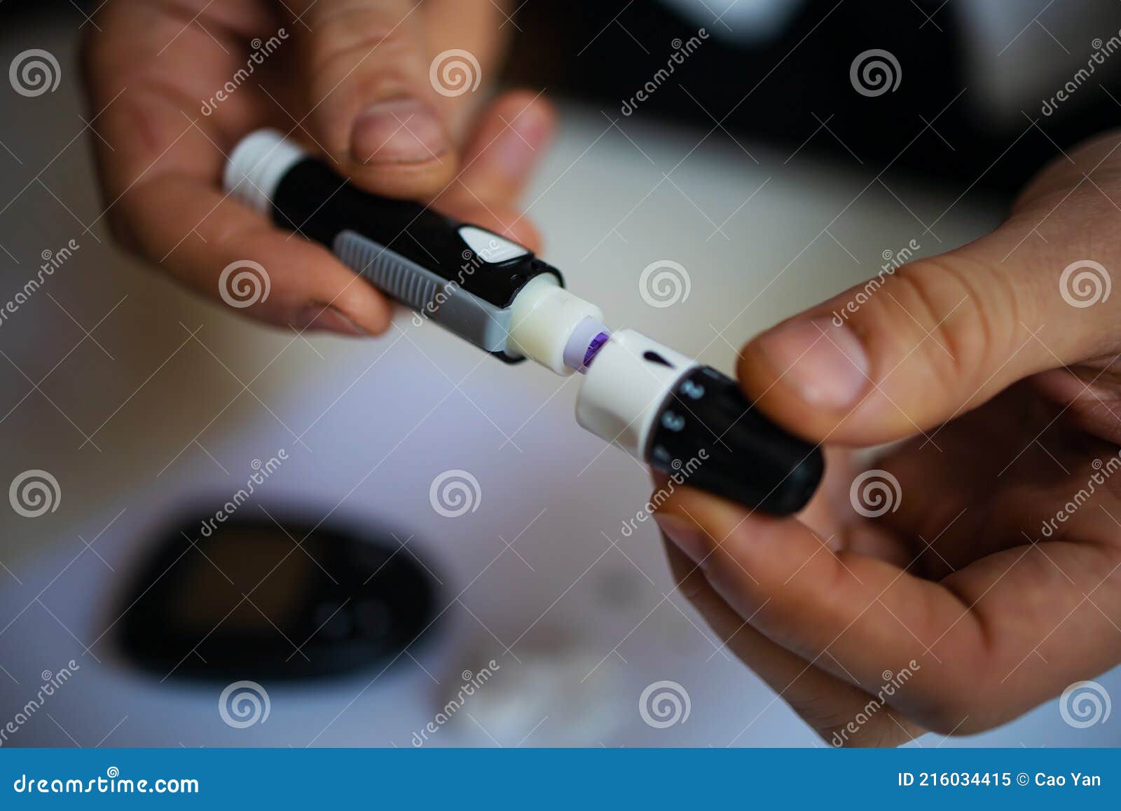 Diabetes Make Abdomen Insulin Injection Shot Royalty-Free Stock ...