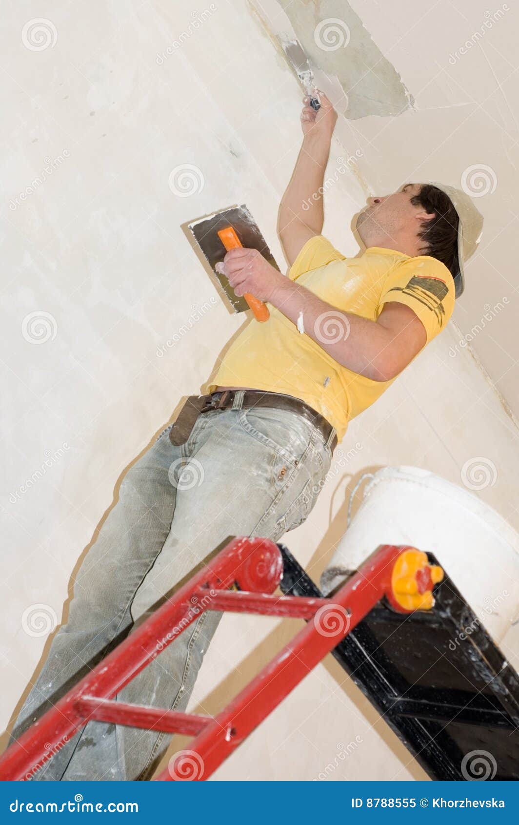 Man make renovation indoor stock image. Image of palette - 8788555