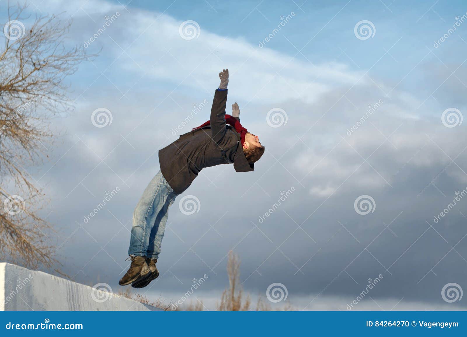 Man makes back flip stock photo. Image of outdoor, jump - 84264270