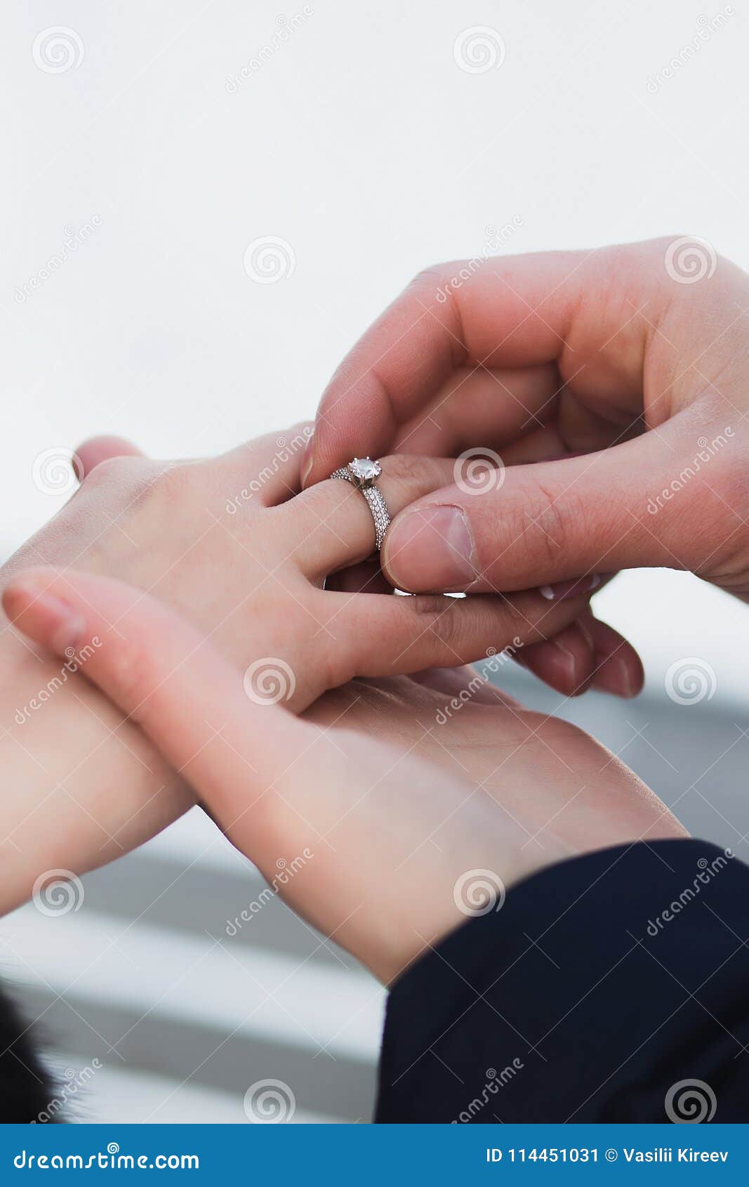 A Man Makes a Proposal To a Future Spouse Stock Image - Image of ...
