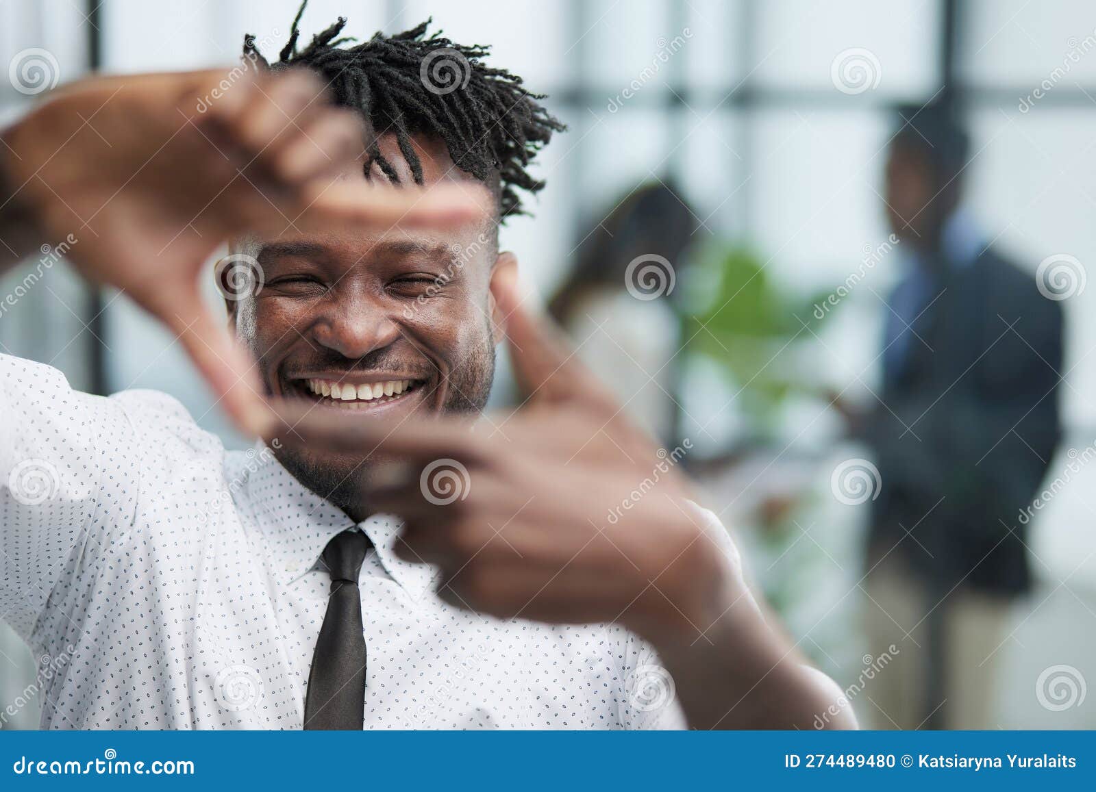 A Man Makes a Square with His Hands Stock Photo - Image of hand, males ...