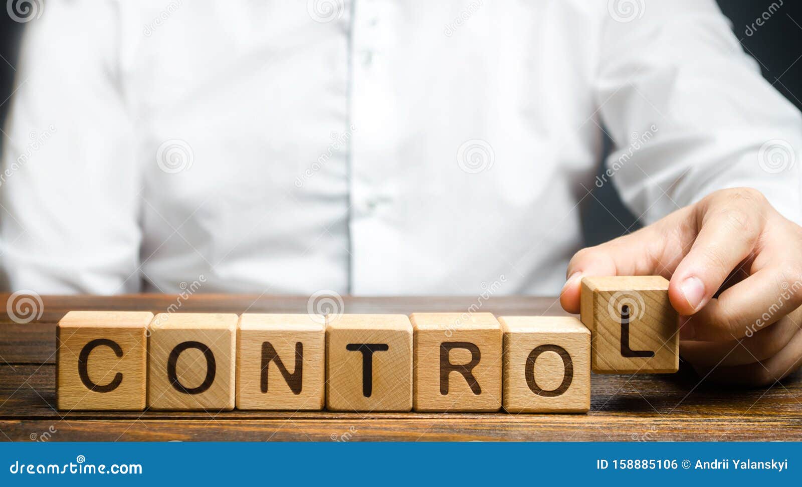 Man Makes Up the Word Controls. Business and Process Management Concept ... Man Makes Up the Word Controls. Business and Process Management Concept ...