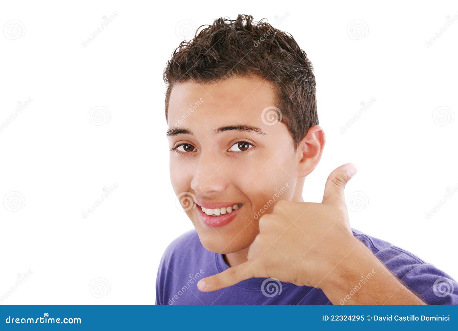 Man Making a Call Me Gesture Stock Image - Image of shot, sign: 22324295