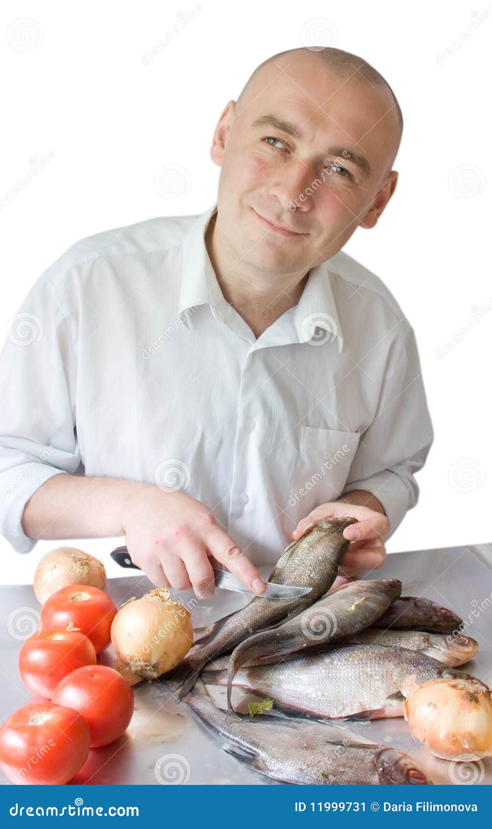 Man making dinner stock image. Image of shelf, hand, service - 11999731