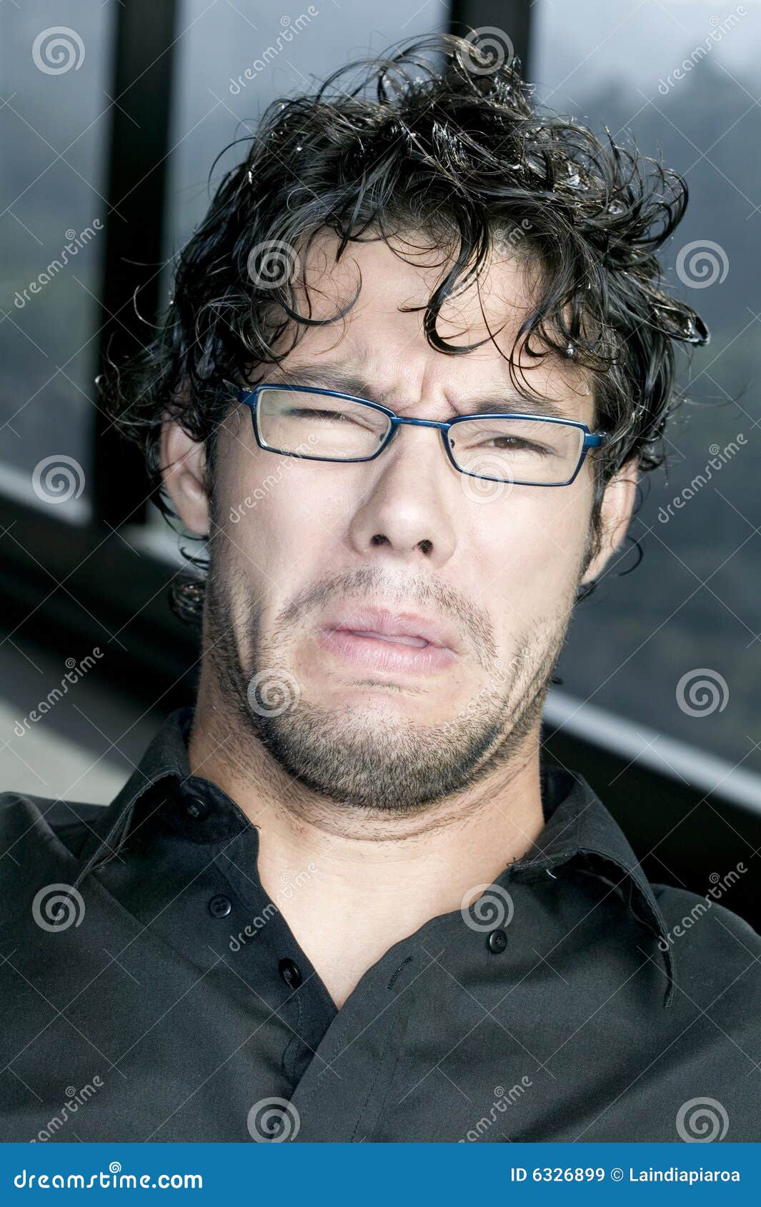 Man making face of disgust stock image. Image of lens - 6326899