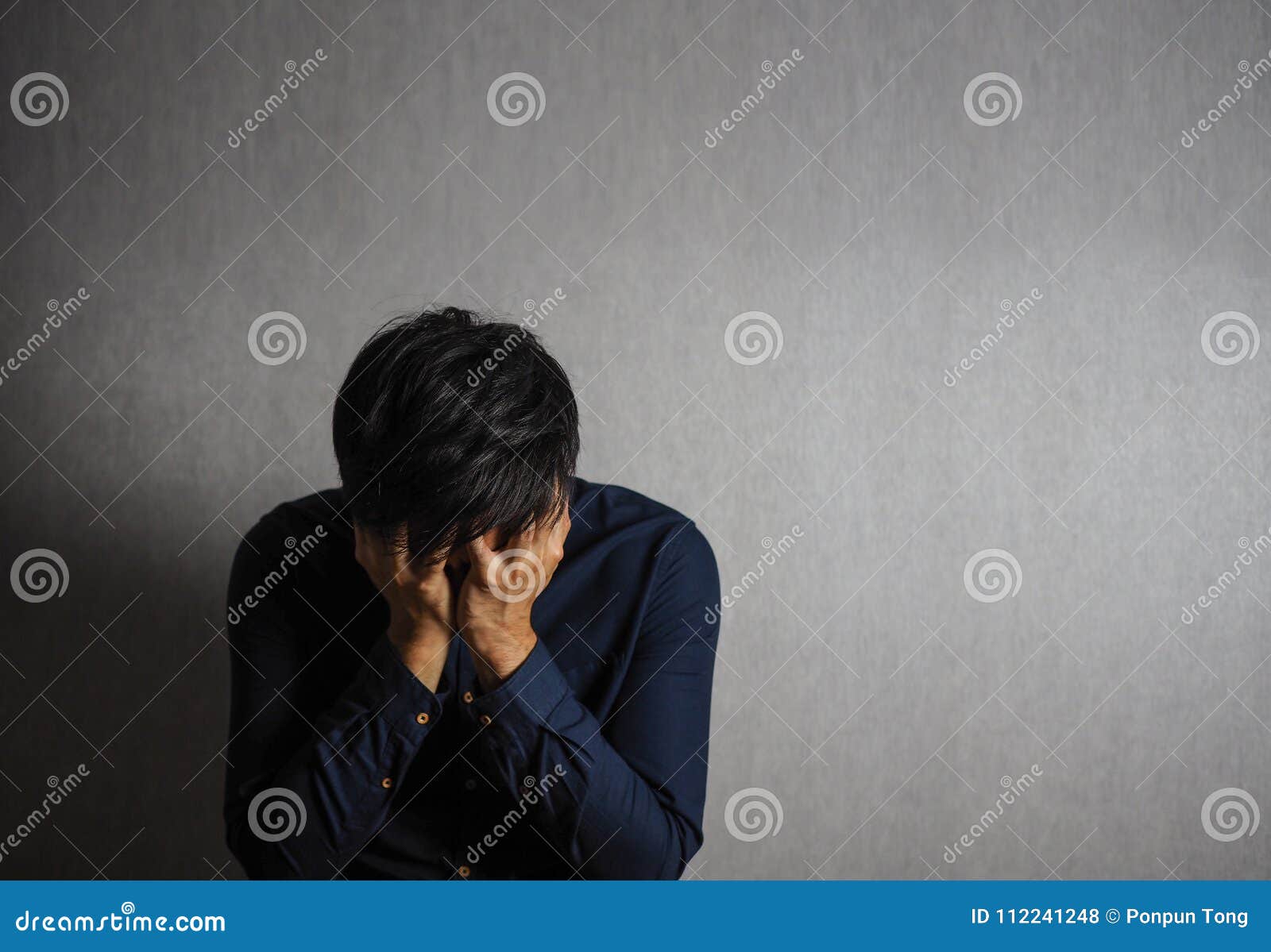 Man Making Facepalm Gesture, Sad and Depression Gesture Stock Photo ...