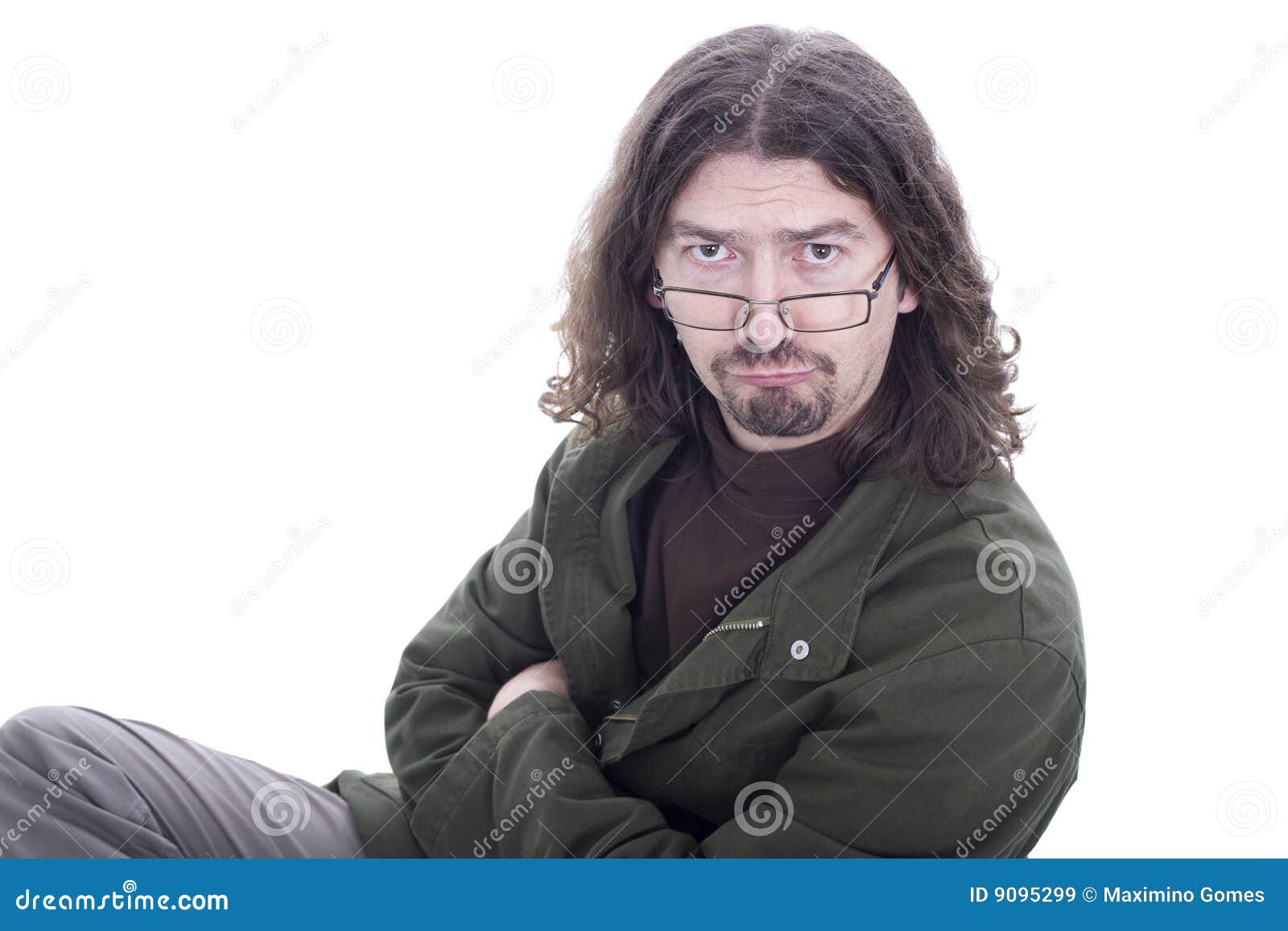 Man Making Fool of Him Self II Stock Image - Image of hair, fingers ...