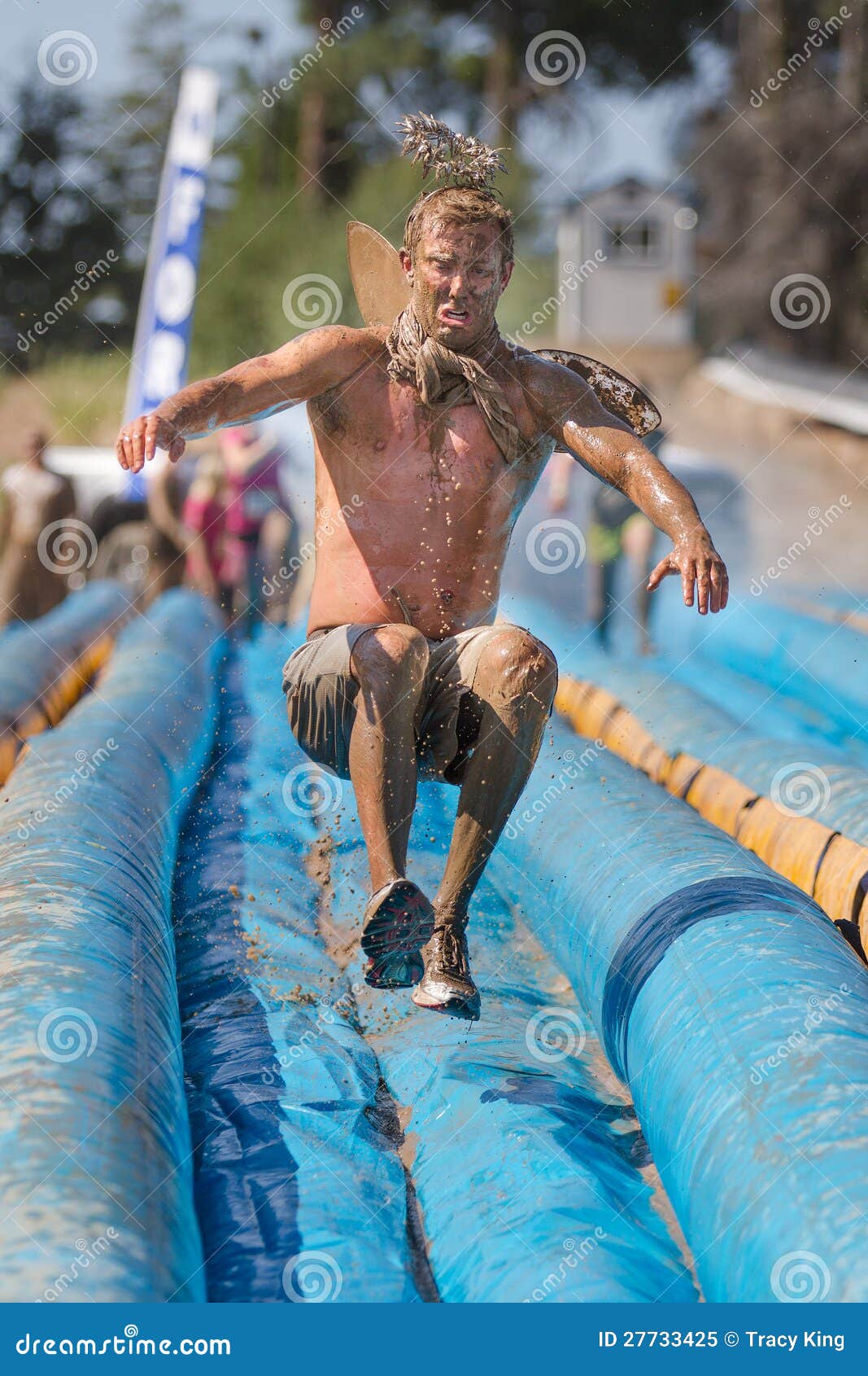 Man Making a Funny Face while Jumping Editorial Image - Image of water ...