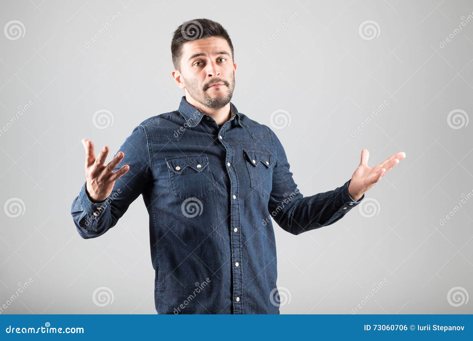 Man making gesture stock photo. Image of people, caucasian - 73060706