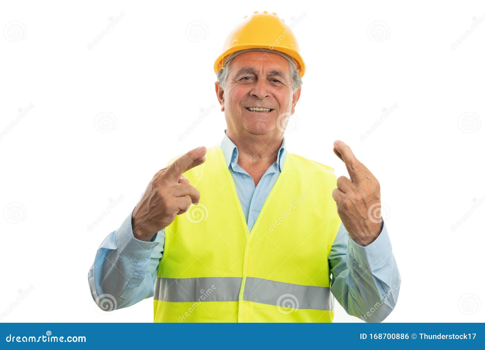 Man Making Good Luck Gesture With Fingers Stock Photo - Image of hands ...