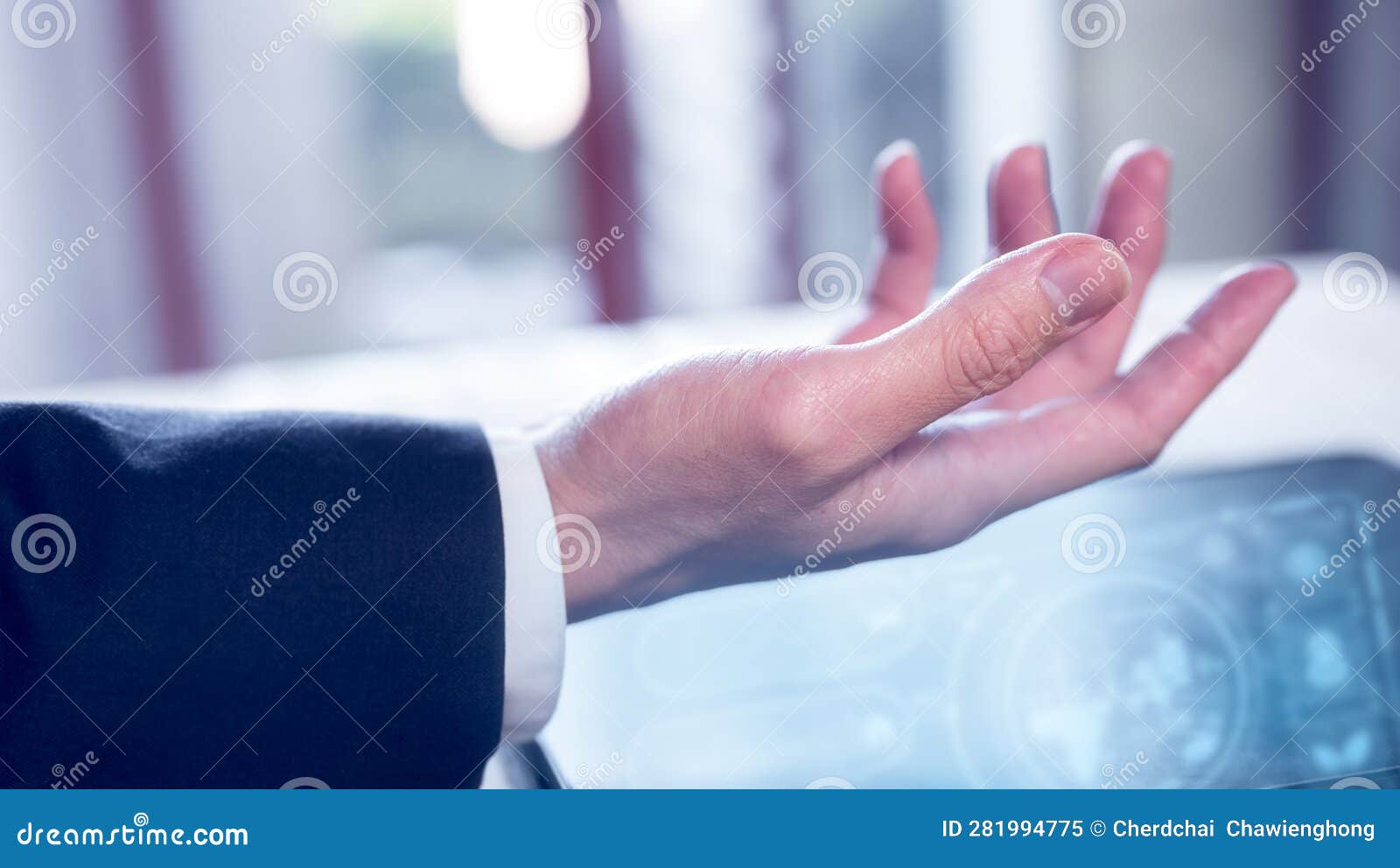 Man is Making a Hand Gesture of Invitation Stock Image - Image of ...