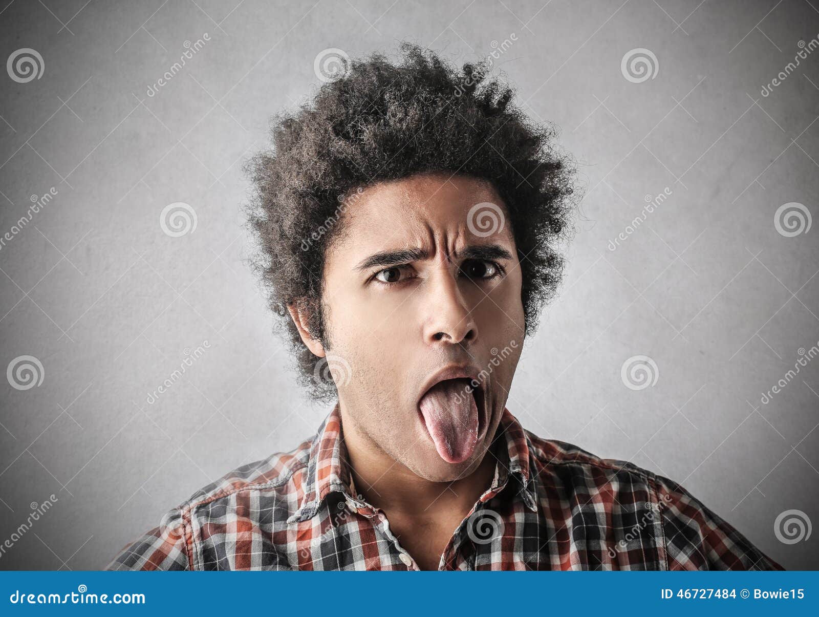 Man making jokes stock photo. Image of young, mouth, disgust - 46727484
