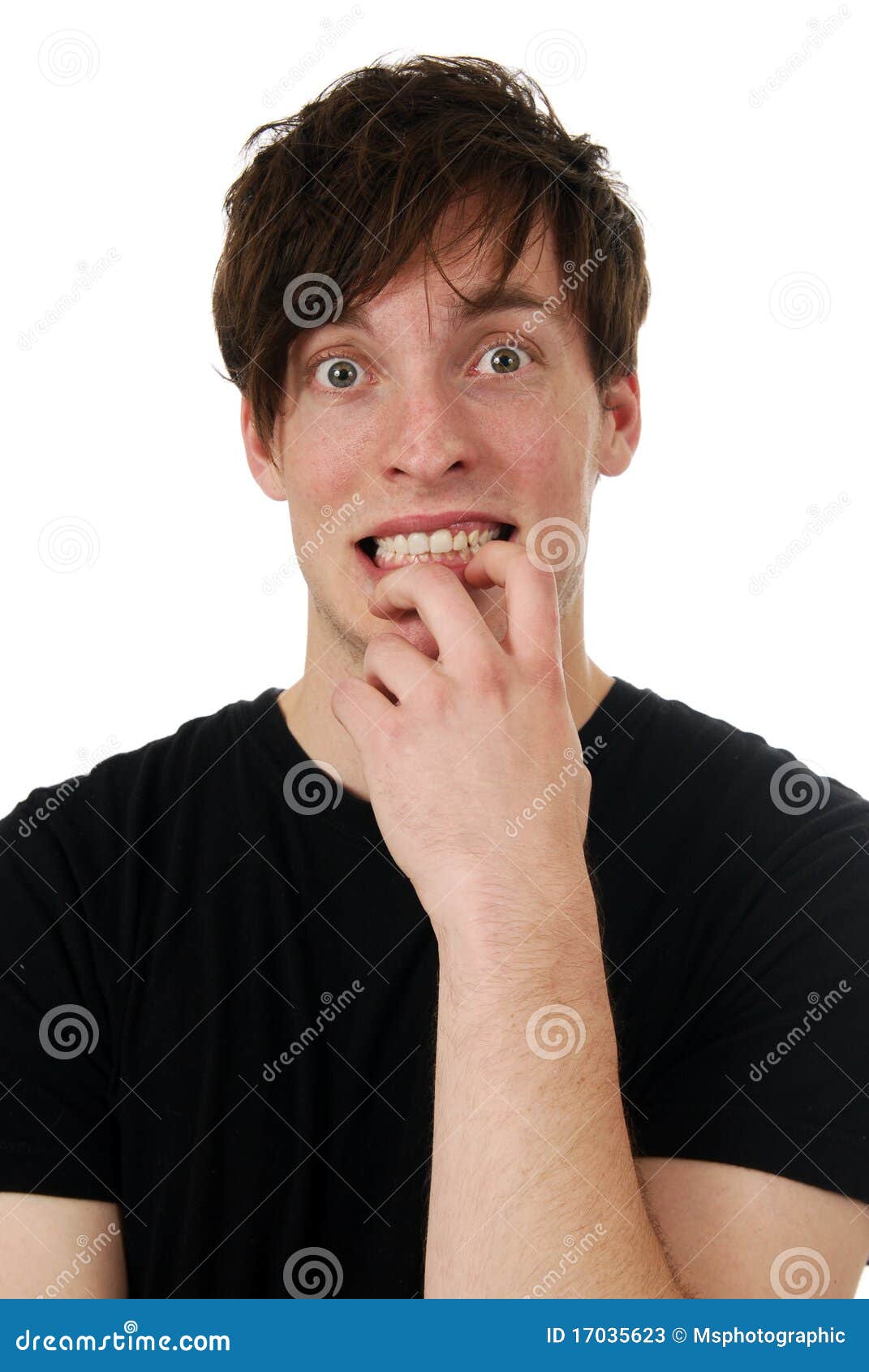 Man making mistake stock image. Image of eyed, conceptual - 17035623