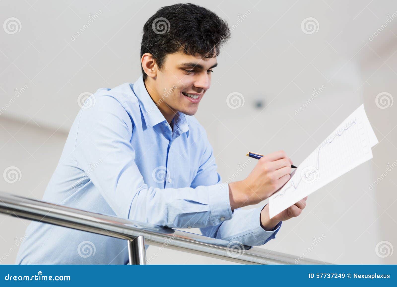 Man making notes stock image. Image of knowledge, posing - 57737249