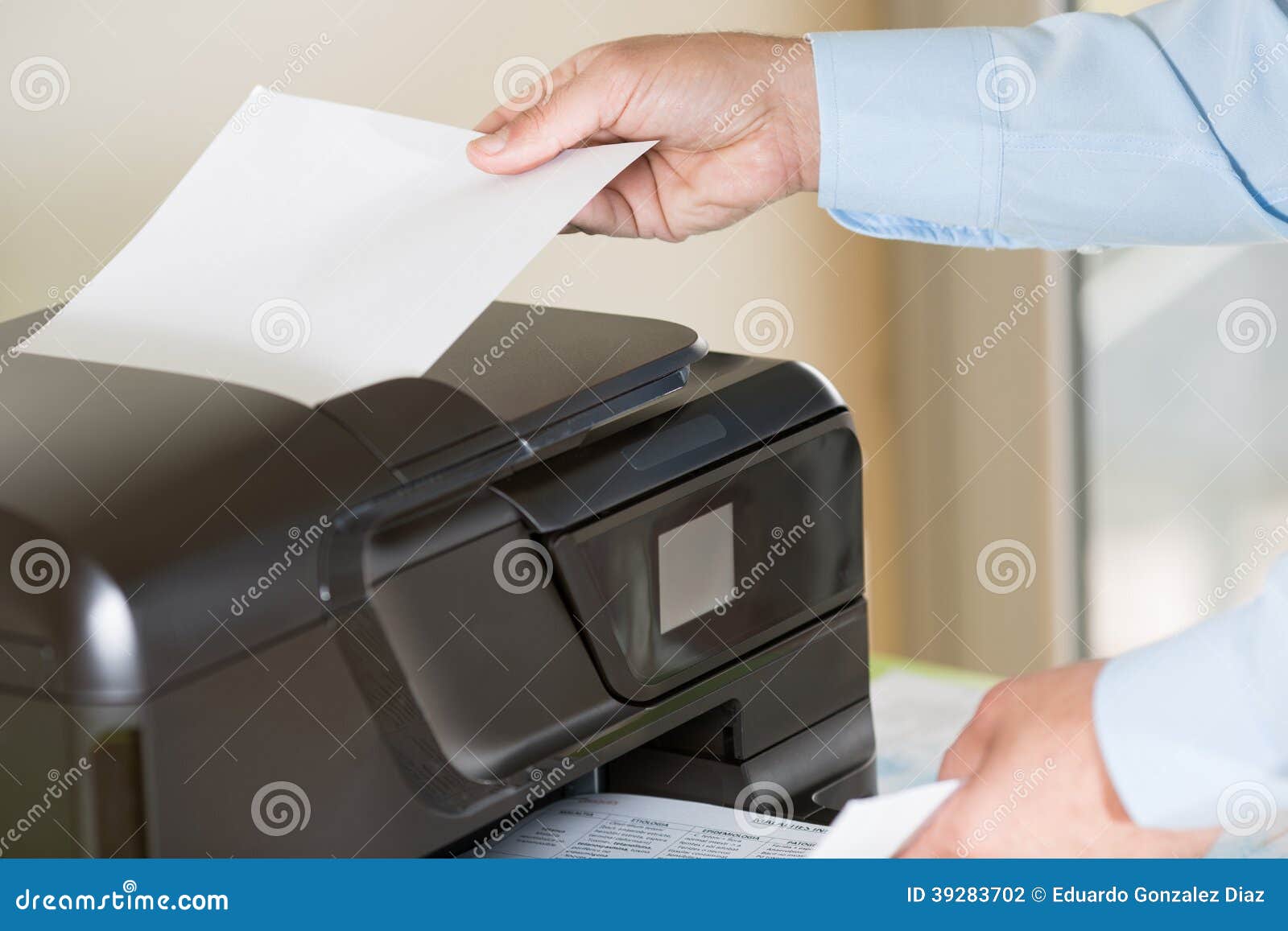 Man making a photocopy stock photo. Image of isolated - 39283702