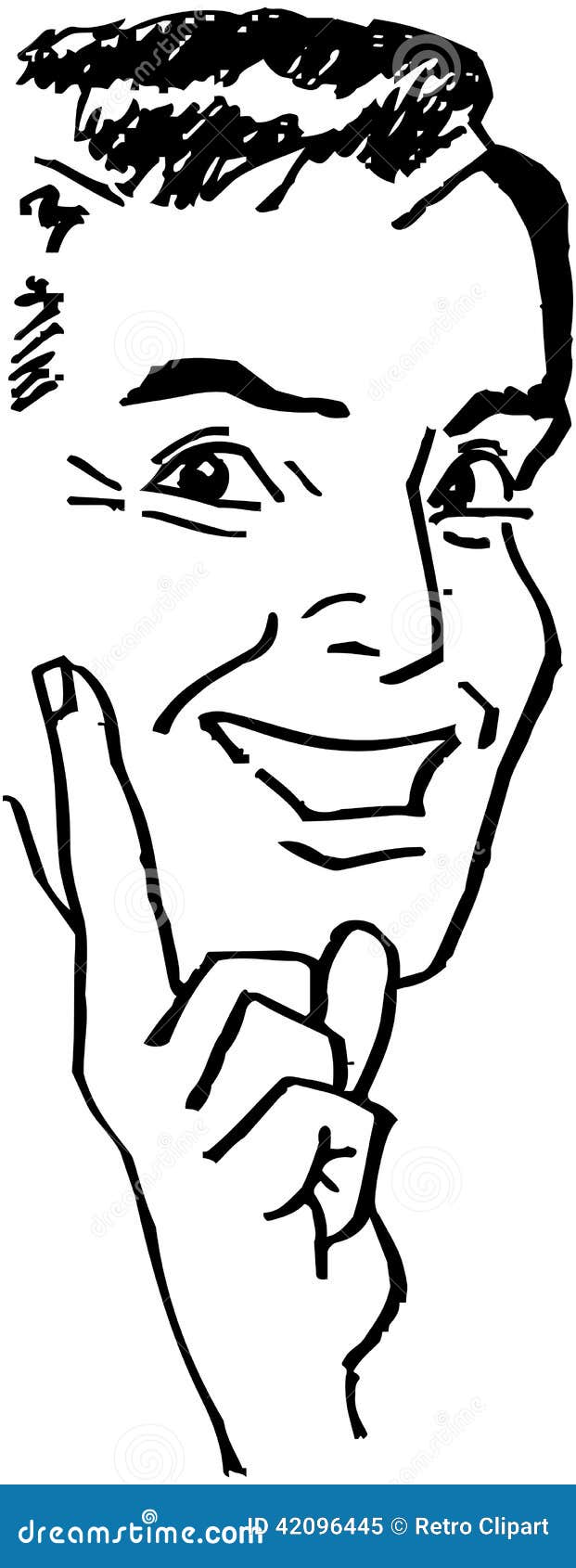 Man Making a Point stock vector. Illustration of hands - 42096445