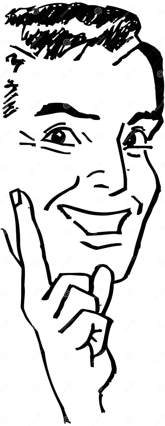 Man Making a Point stock vector. Illustration of hands - 42096445