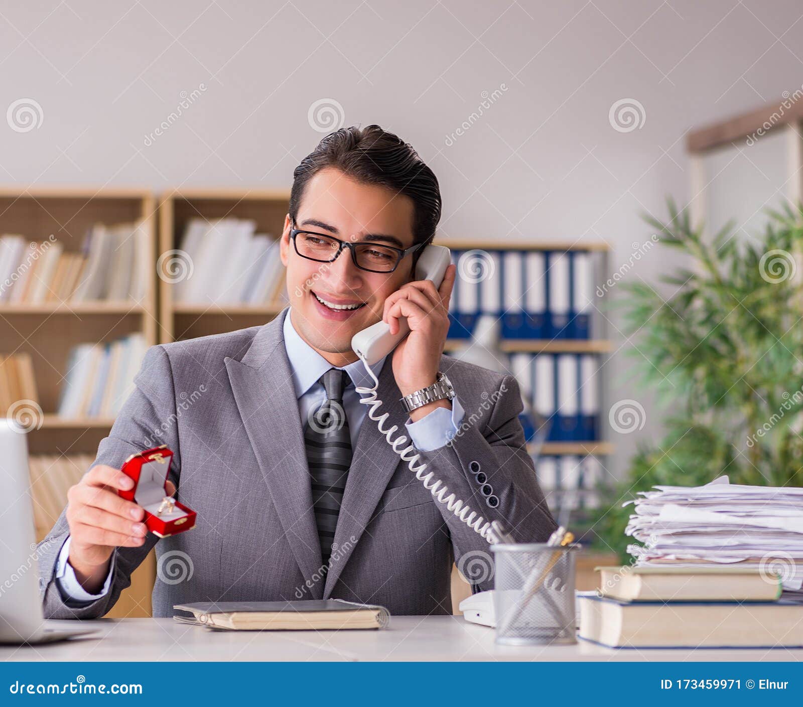 Man Making Proposal Over Phone Stock Image - Image of boyfriend ...