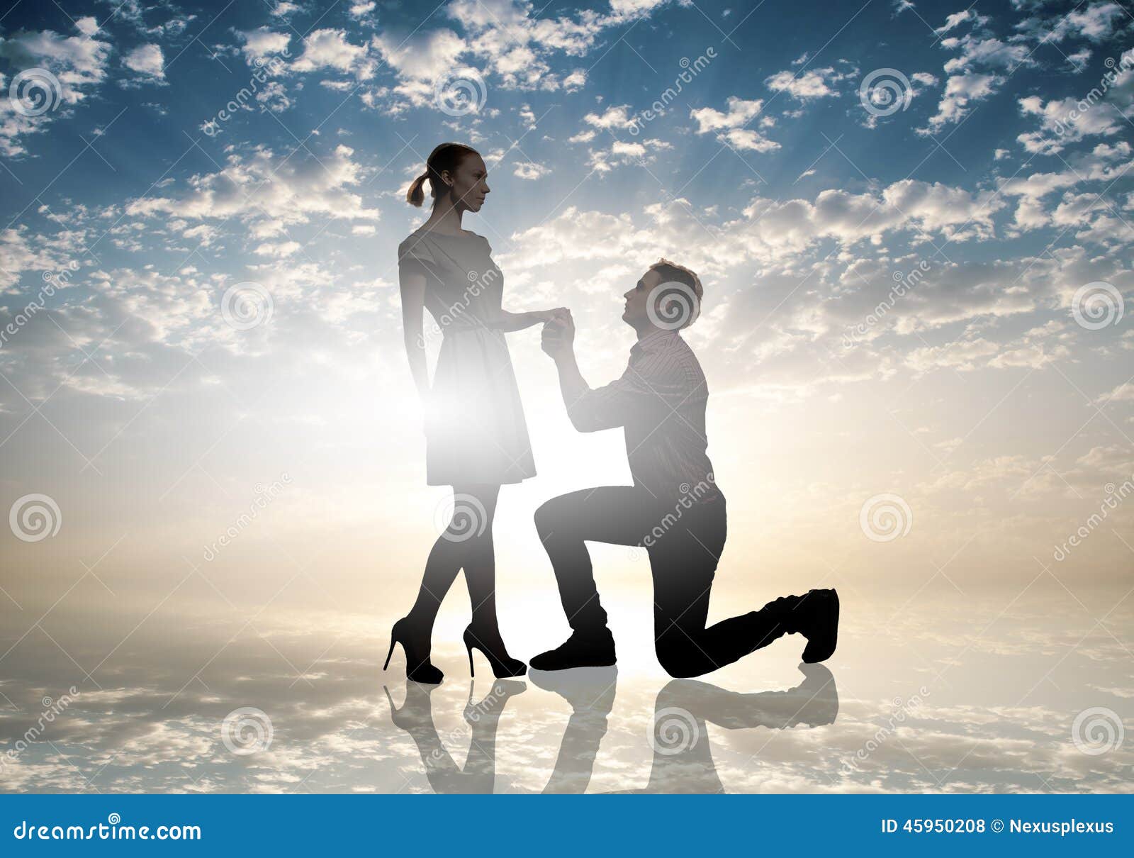 Man making proposal stock photo. Image of heaven, bride - 45950208