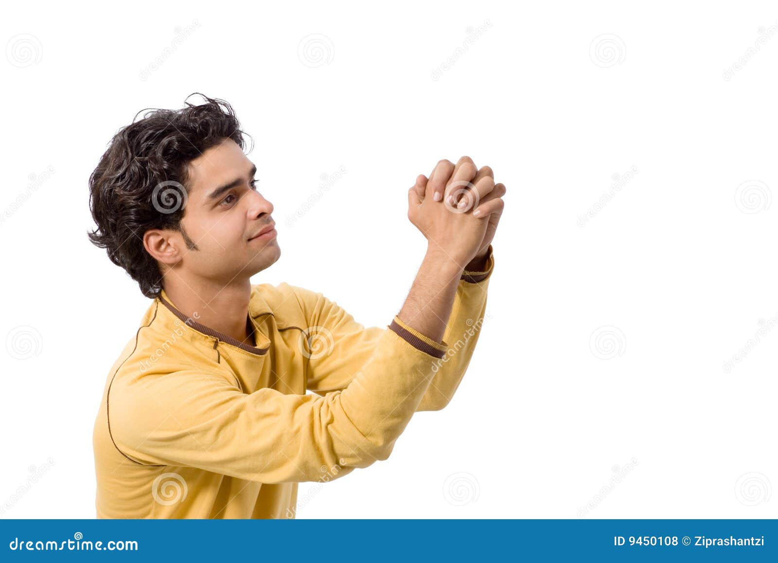 Man making request stock photo. Image of believe, belief - 9450108