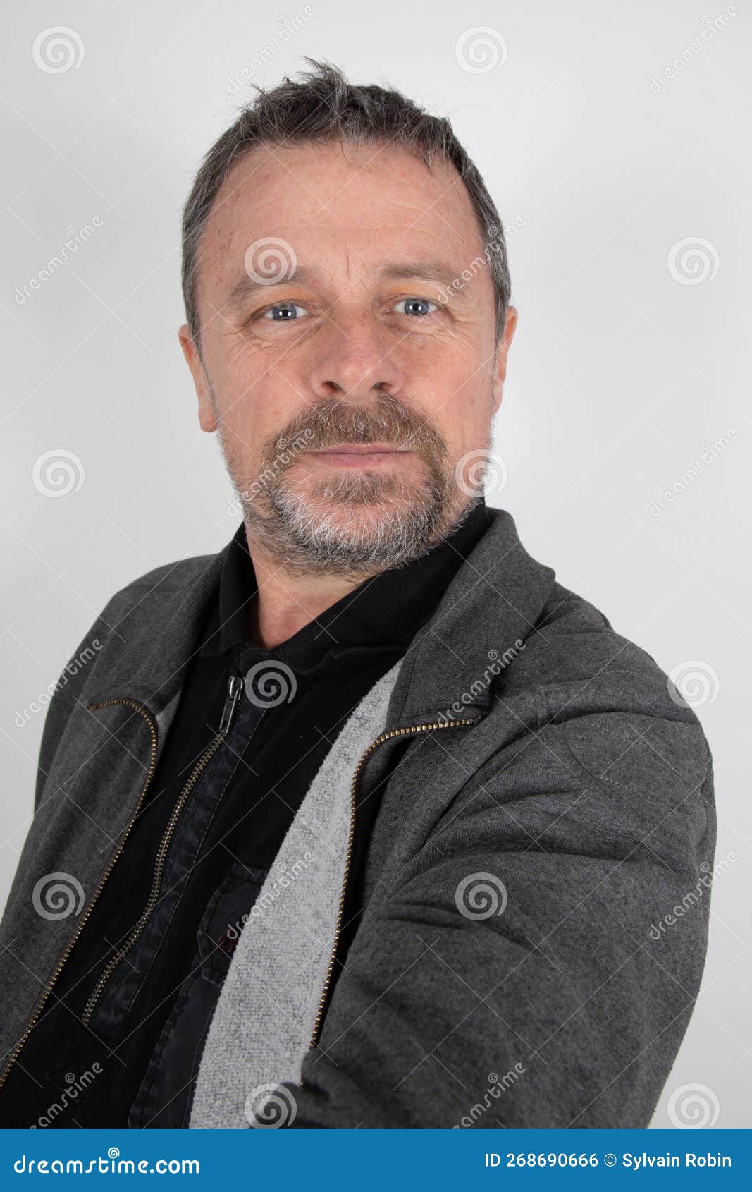 Man Making Smartphone Selfie with Cell Phone Middle Aged Handsome Guy ...