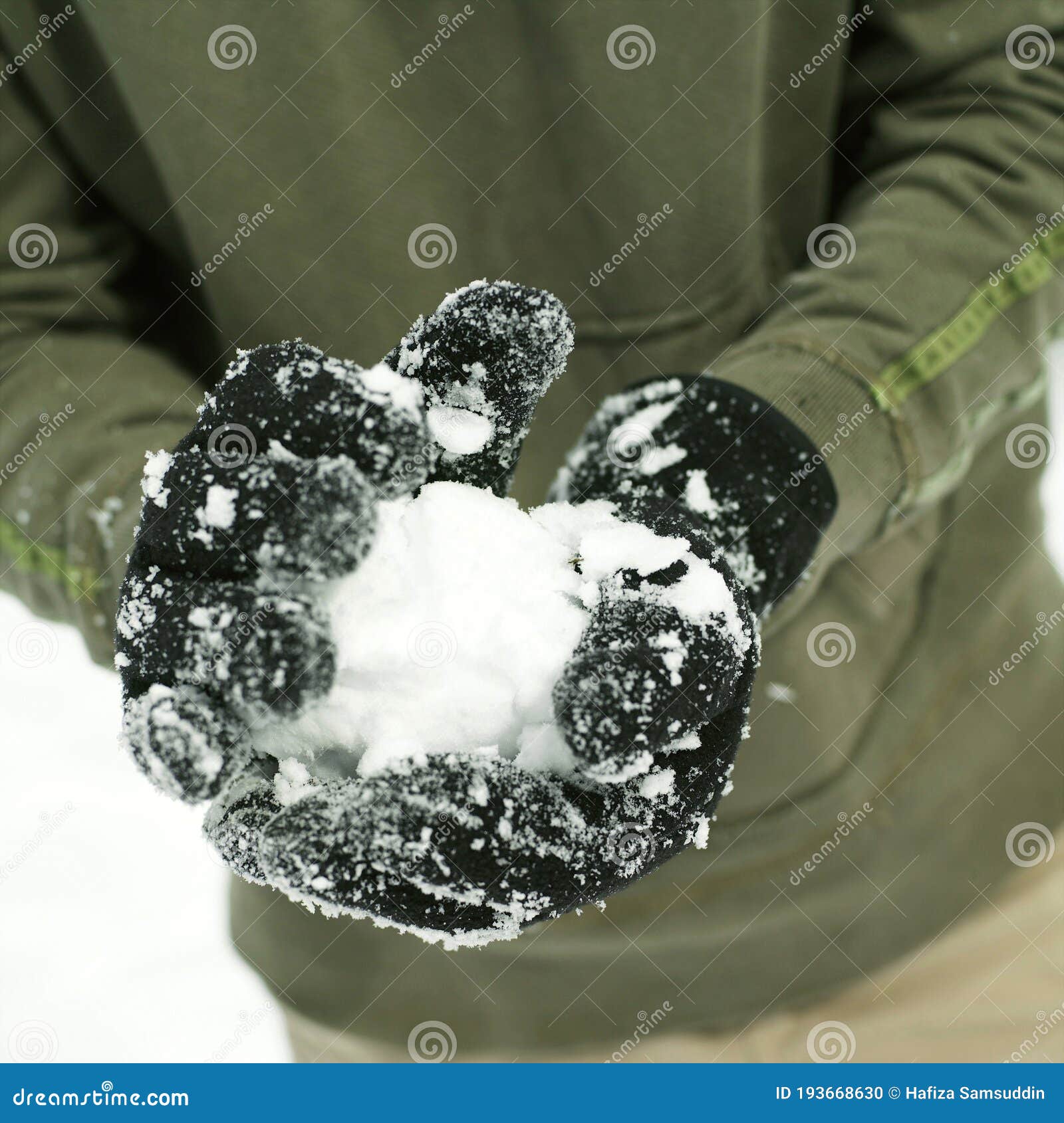 Man Making a Snowball. Conceptual Image Shot Stock Photo - Image of ...