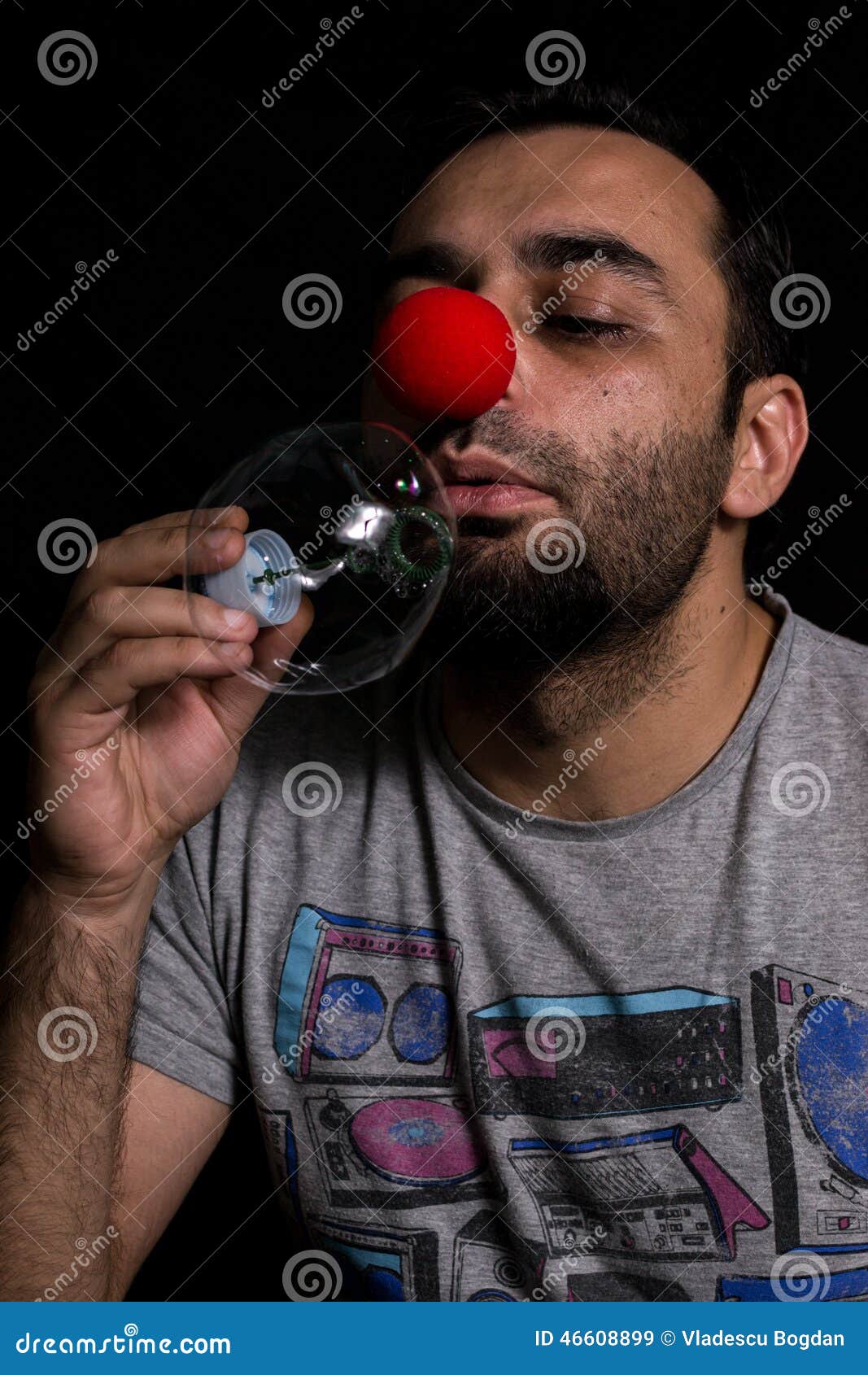 Man making soap balloon stock image. Image of balloon - 46608899