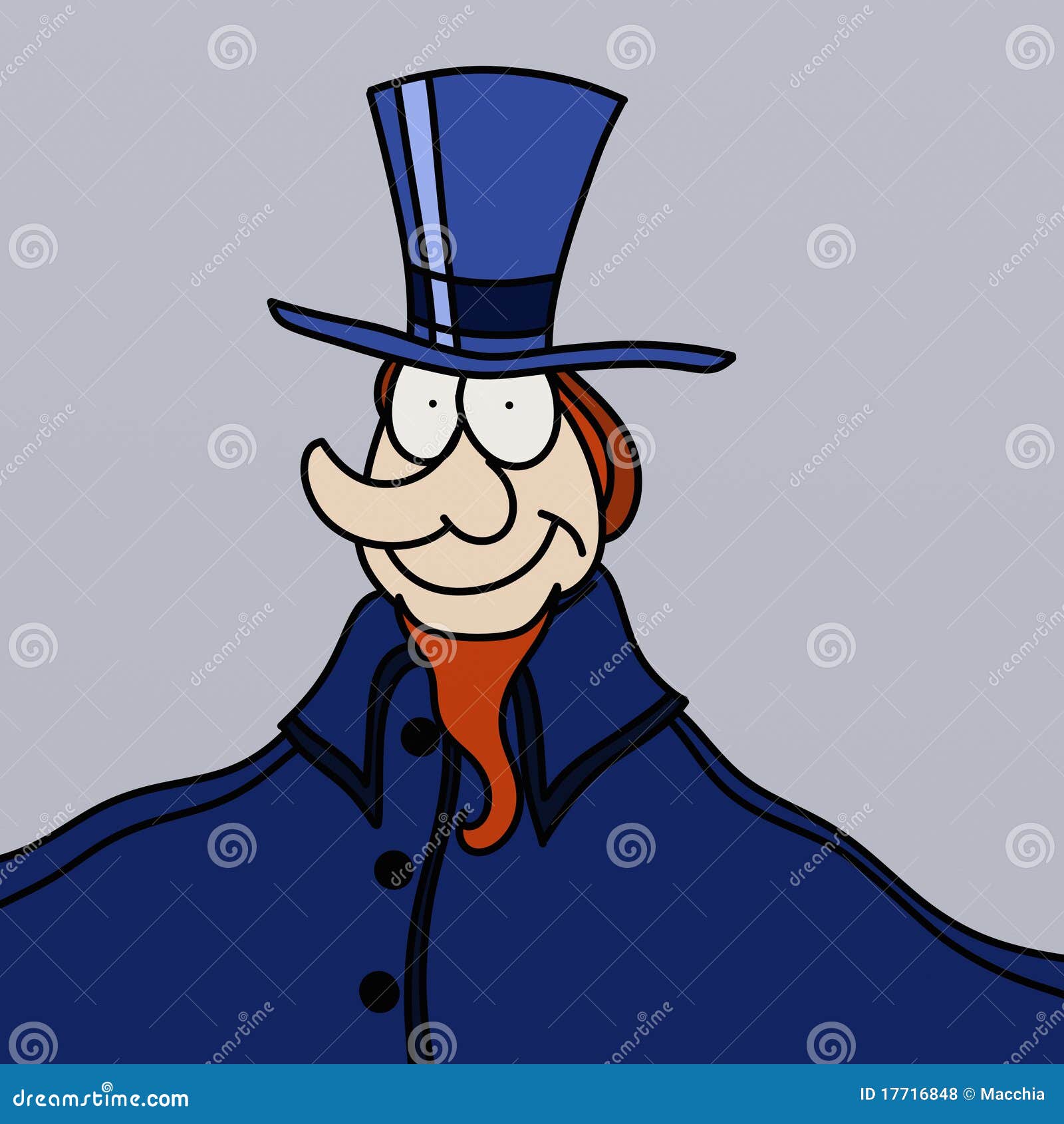 Man with mantle stock illustration. Illustration of style - 17716848