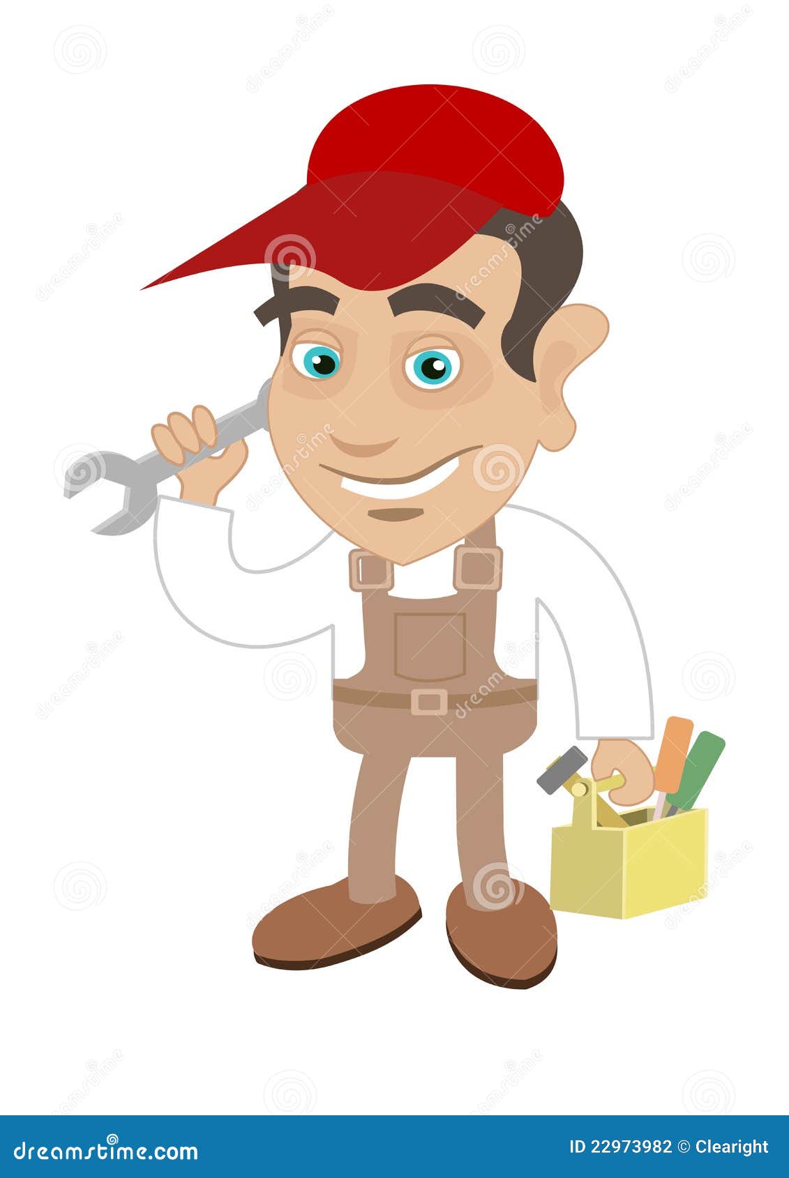 Manual Worker Cartoon Illustration | CartoonDealer.com #32014993