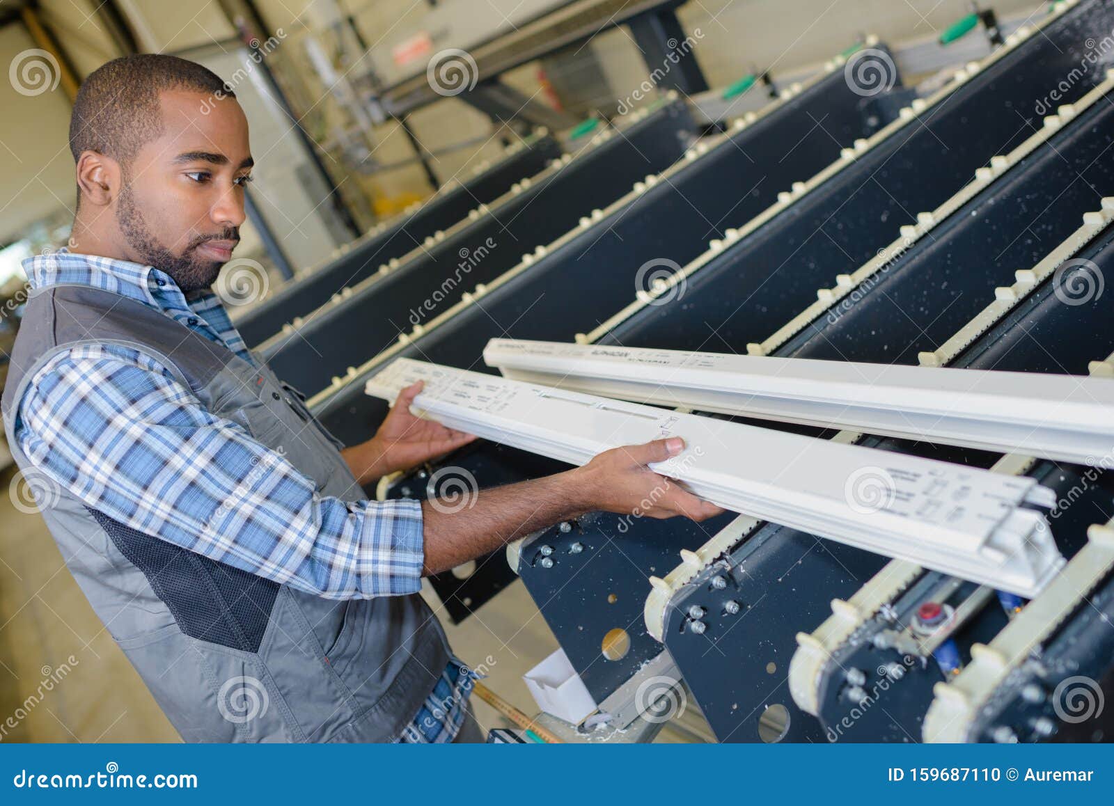 Man Manufacturing Window Frames Stock Photo - Image of tool, frame ...