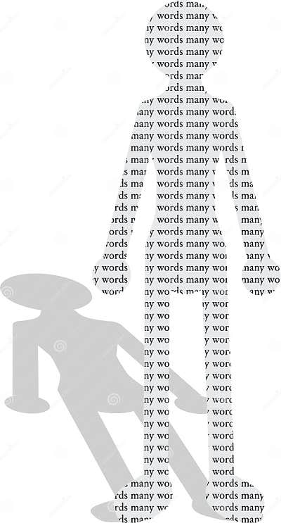 Man of many words stock vector. Illustration of books - 4891933