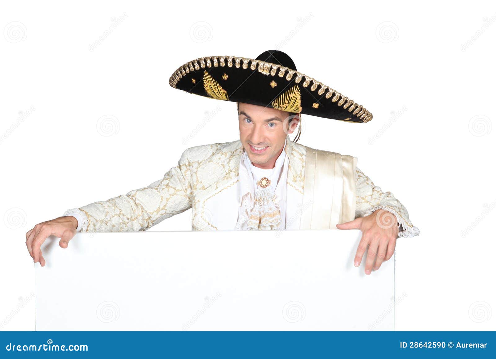 Man in a mariachi costume stock photo. Image of headpiece - 28642590