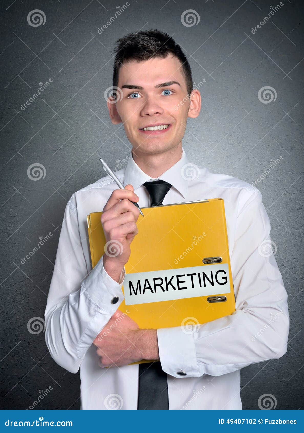 Man marketing folder stock photo. Image of organizer - 49407102