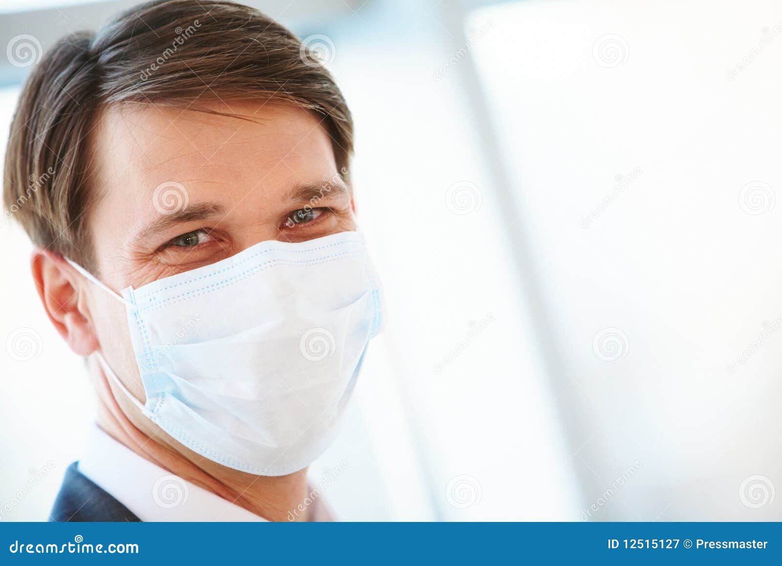 Man in mask stock image. Image of adult, infection, expertise - 12515127