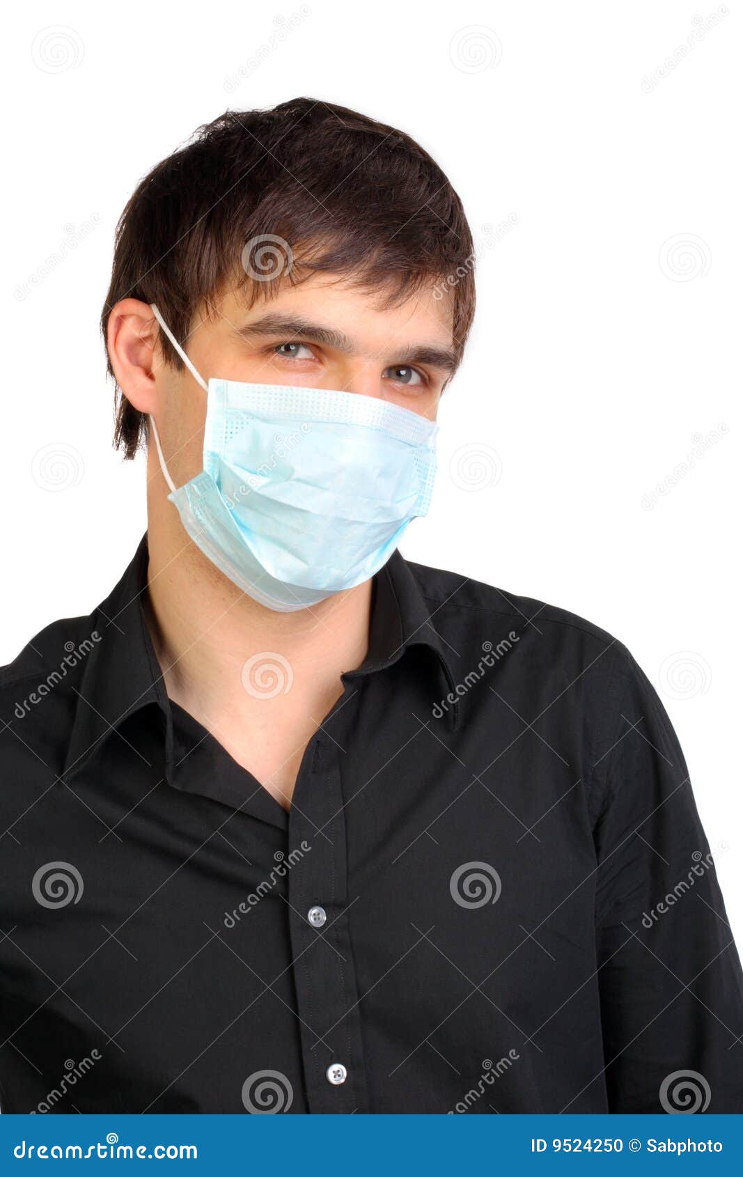 Man in mask stock photo. Image of shock, patience, protection - 9524250