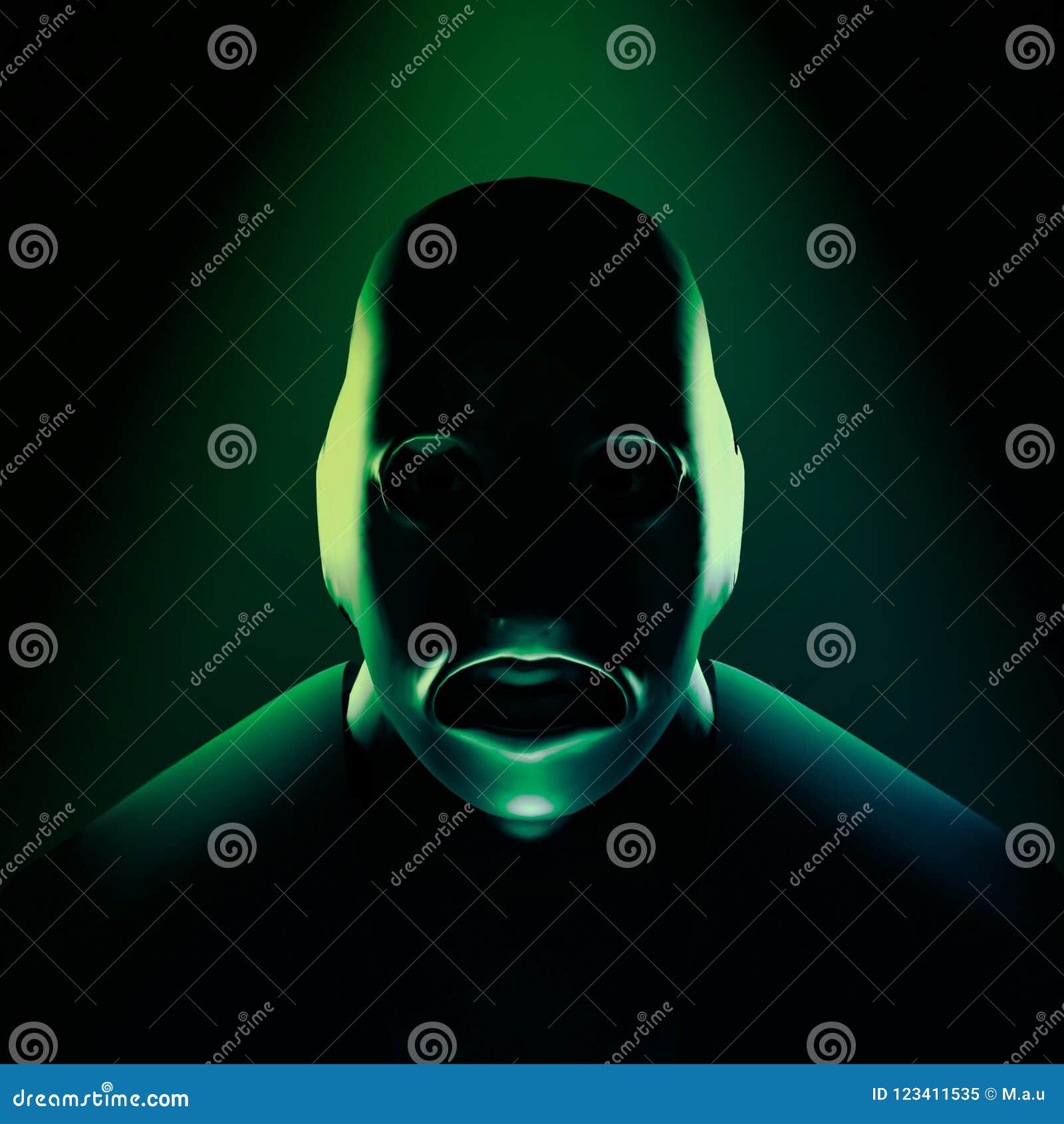 Man with mask. 3d render stock illustration. Illustration of mugger ...