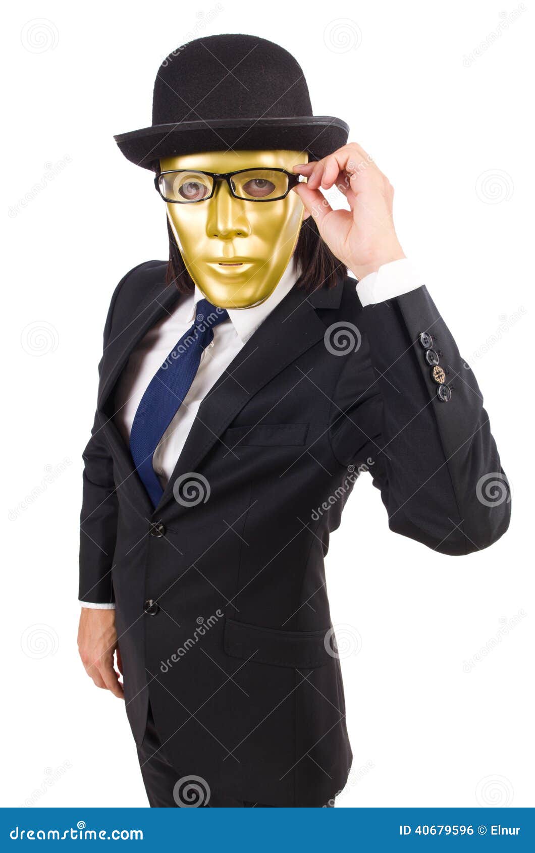 Man with mask stock photo. Image of disguise, businessman - 40679596