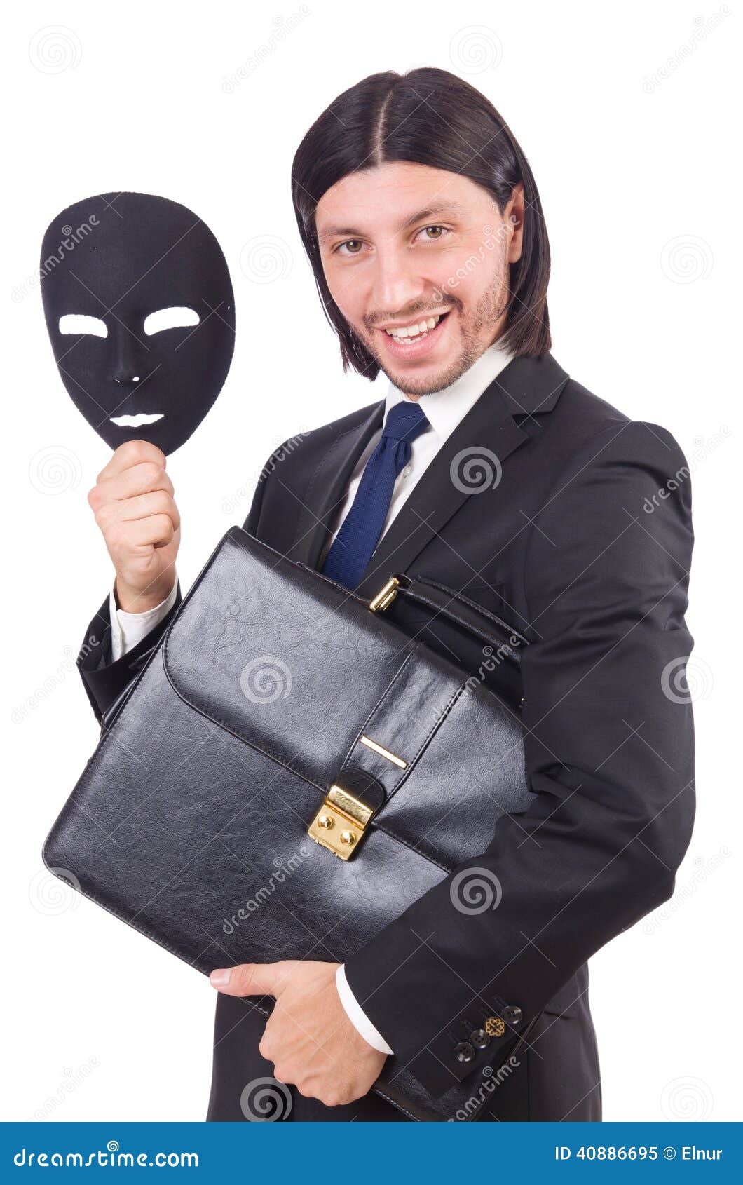 Man with mask stock image. Image of espionage, portrait - 40886695