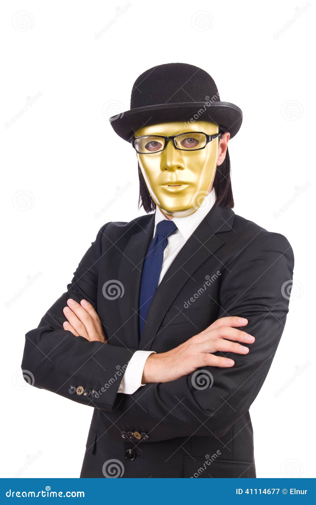 Man with mask stock image. Image of fake, male, isolated - 41114677