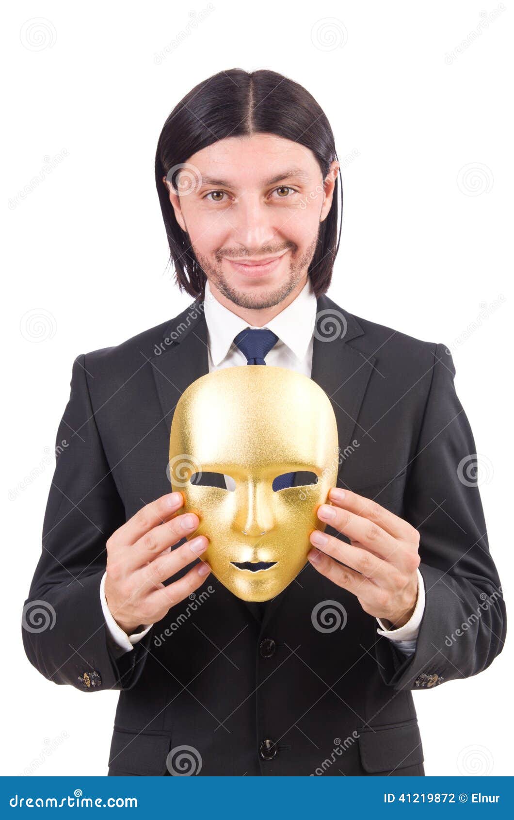 Man with mask isolated stock photo. Image of face, concept - 41219872