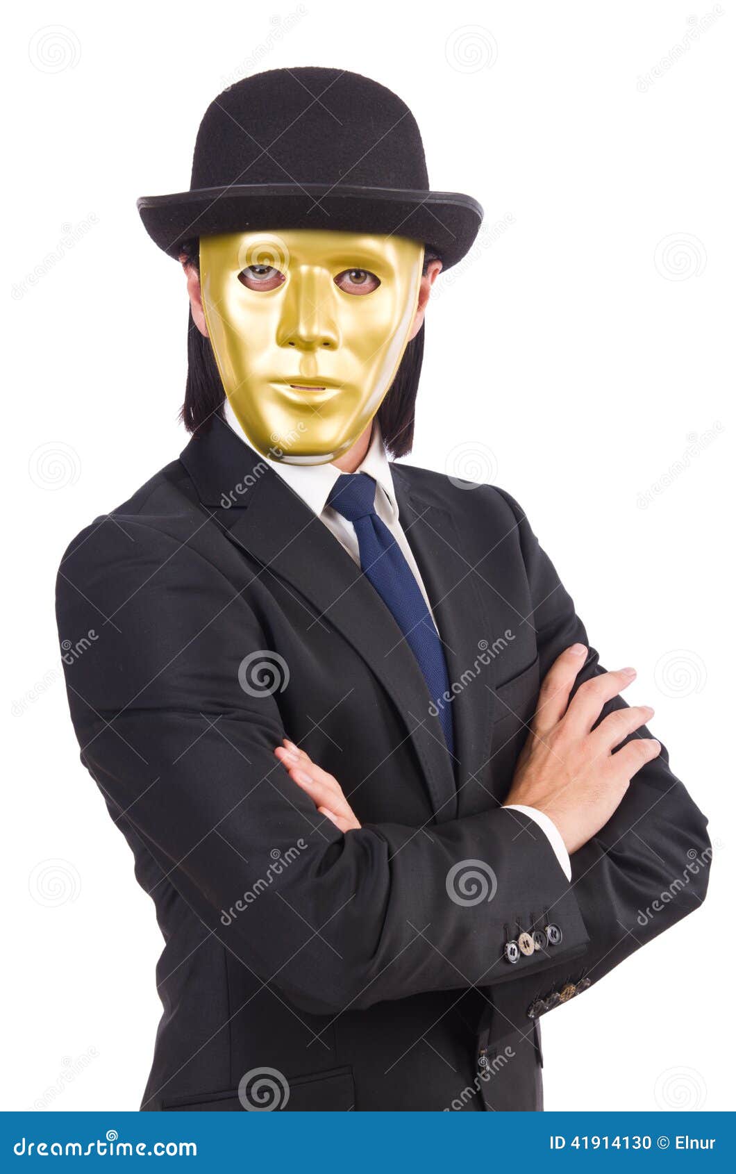 Man with mask isolated stock photo. Image of impostor - 41914130