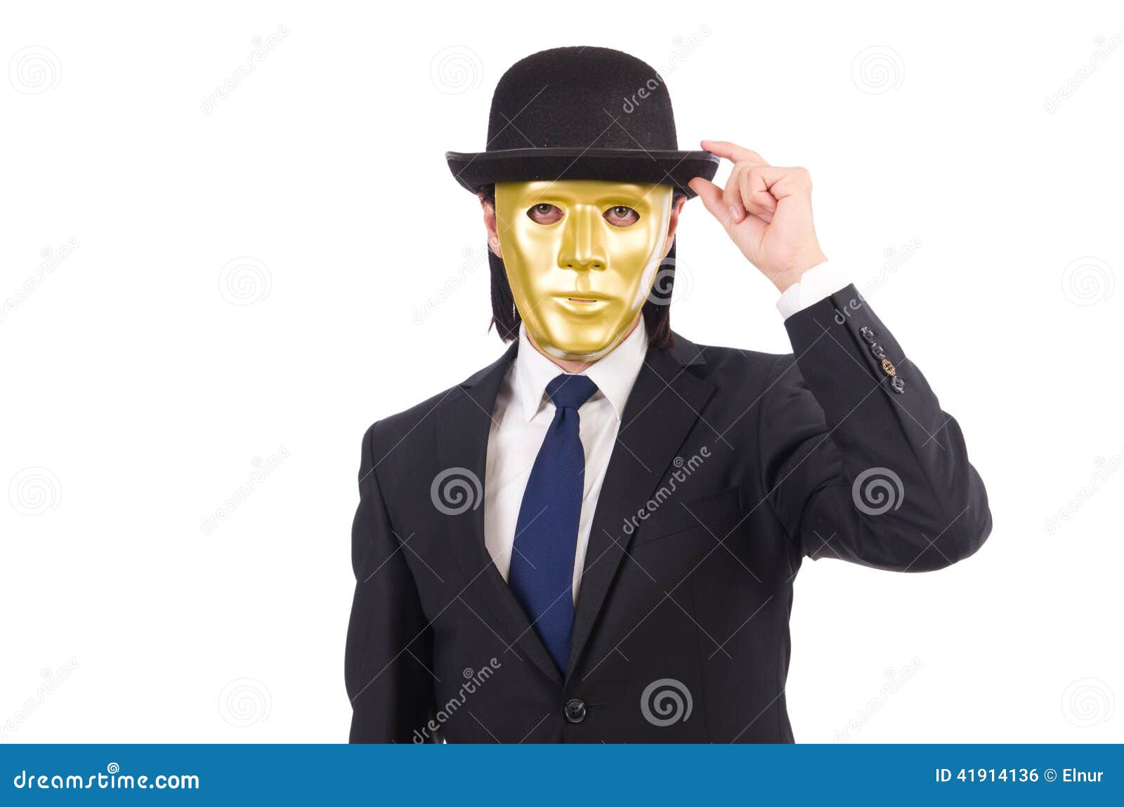 Man with mask isolated stock photo. Image of face, anonymous - 41914136