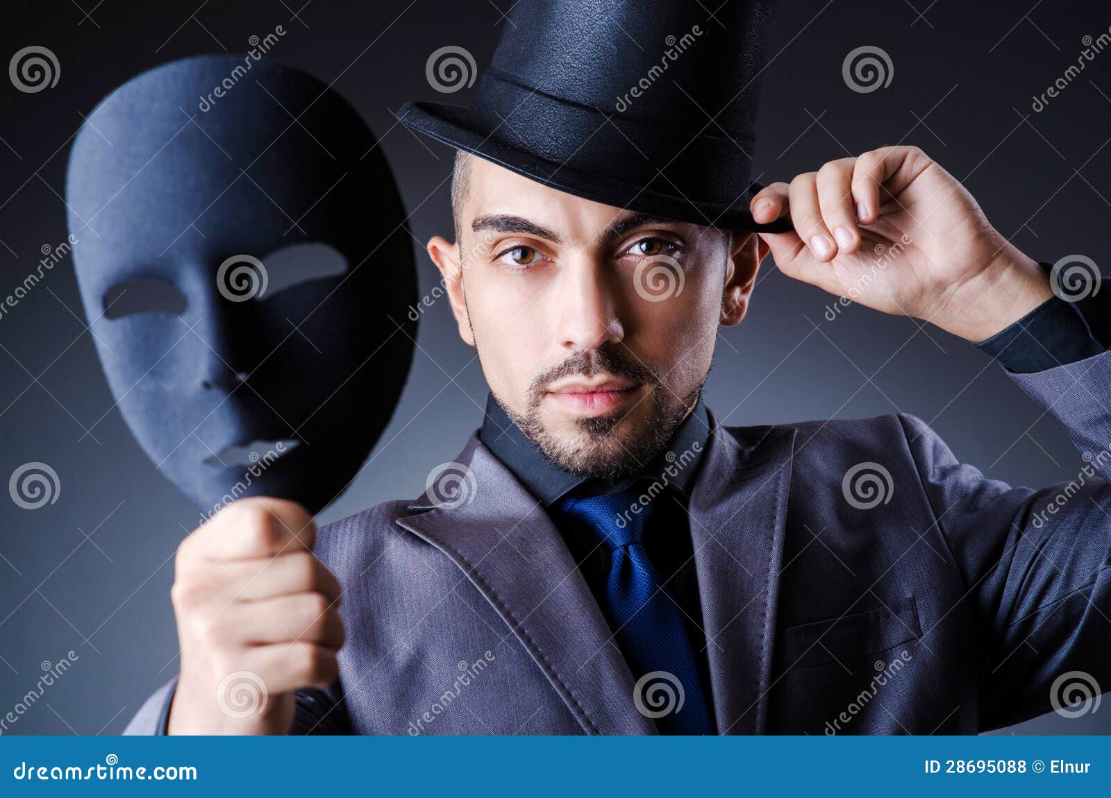 Man with masks stock photo. Image of adult, businessman - 28695088