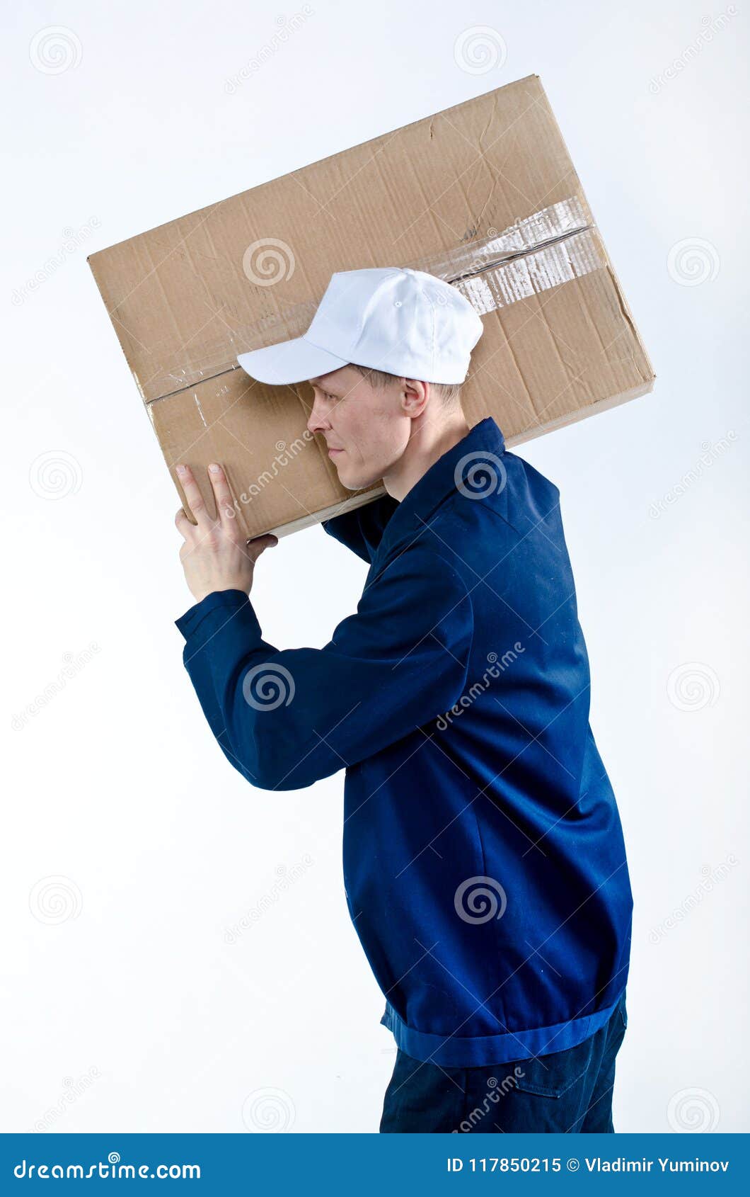 A man in a special loader stock image. Image of clothing - 117850215