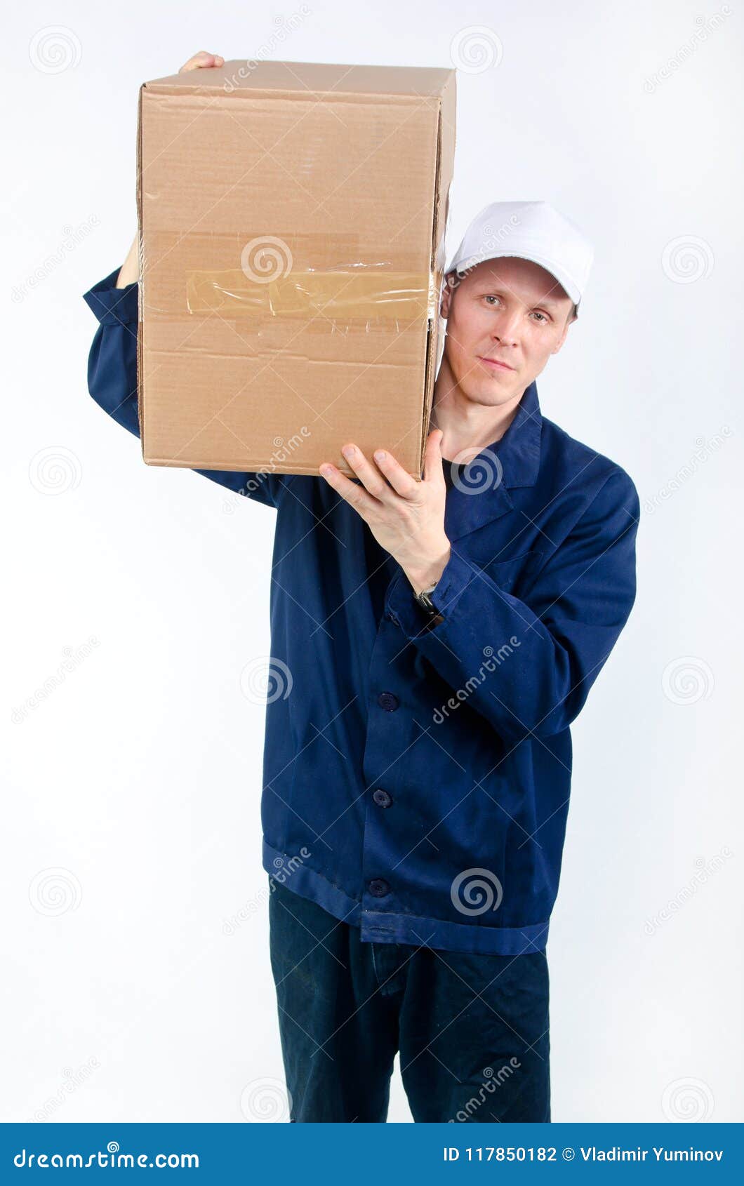 A man in a special loader stock photo. Image of clothes - 117850182