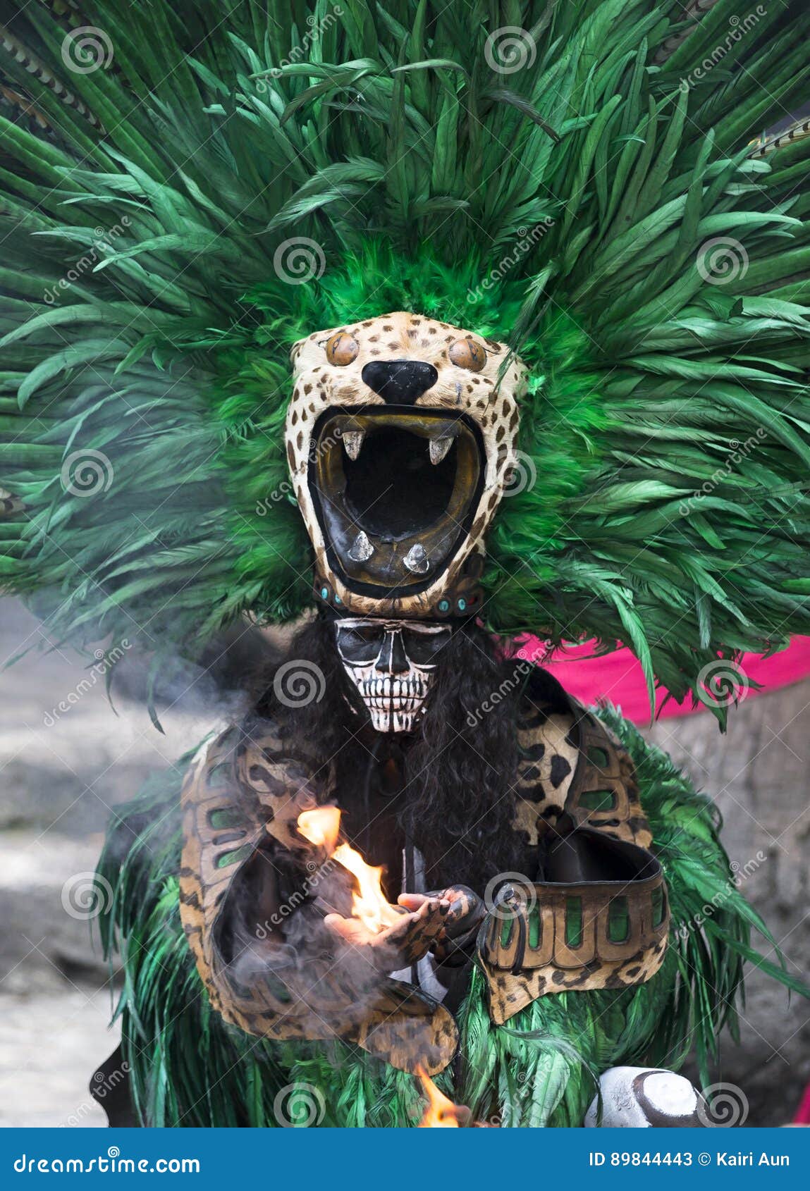 Man in Maya Indian Costume in Tulum, Mexico Editorial Stock Photo ...