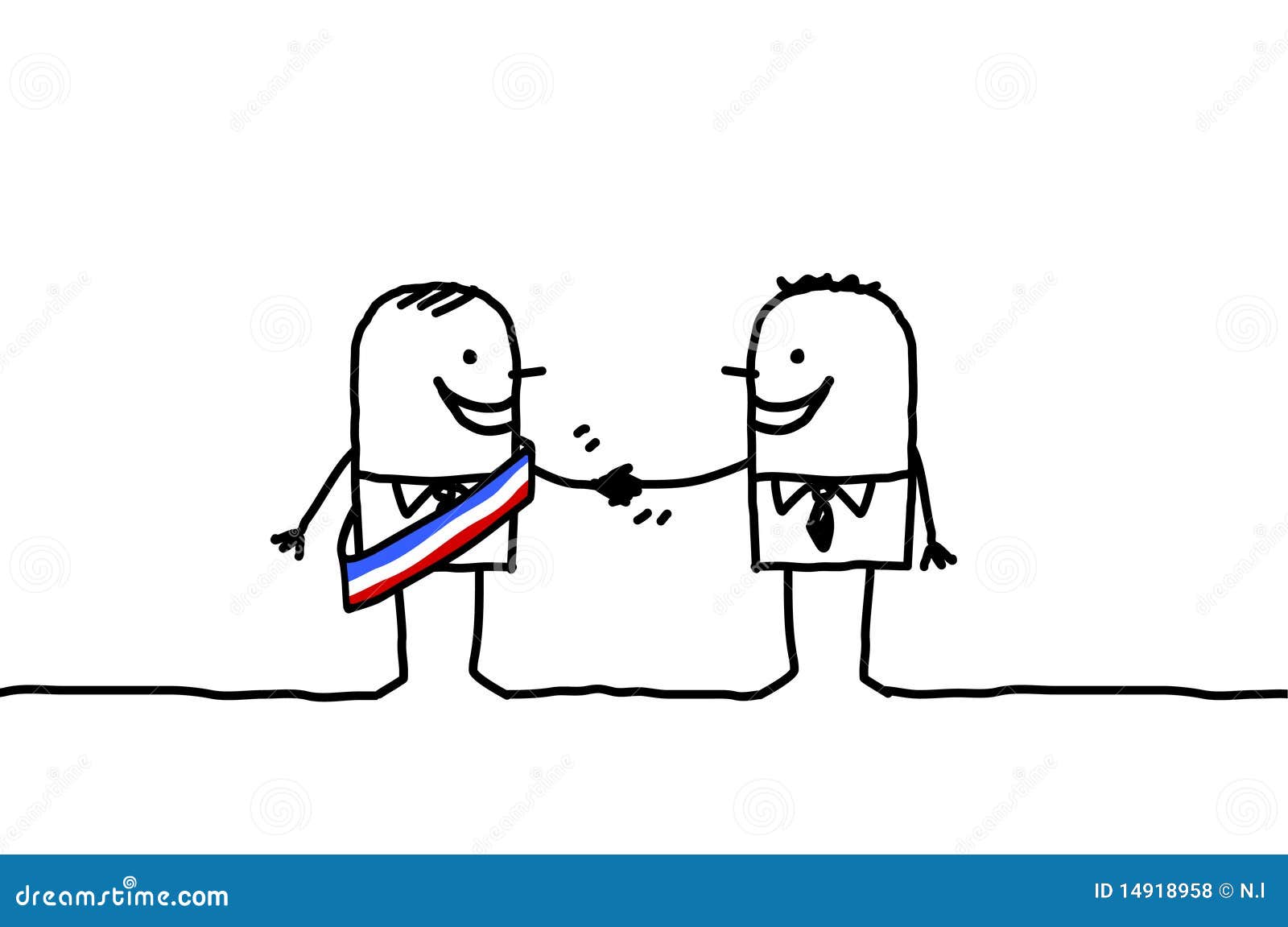 Man and mayor handshake stock vector. Illustration of sketch - 14918958