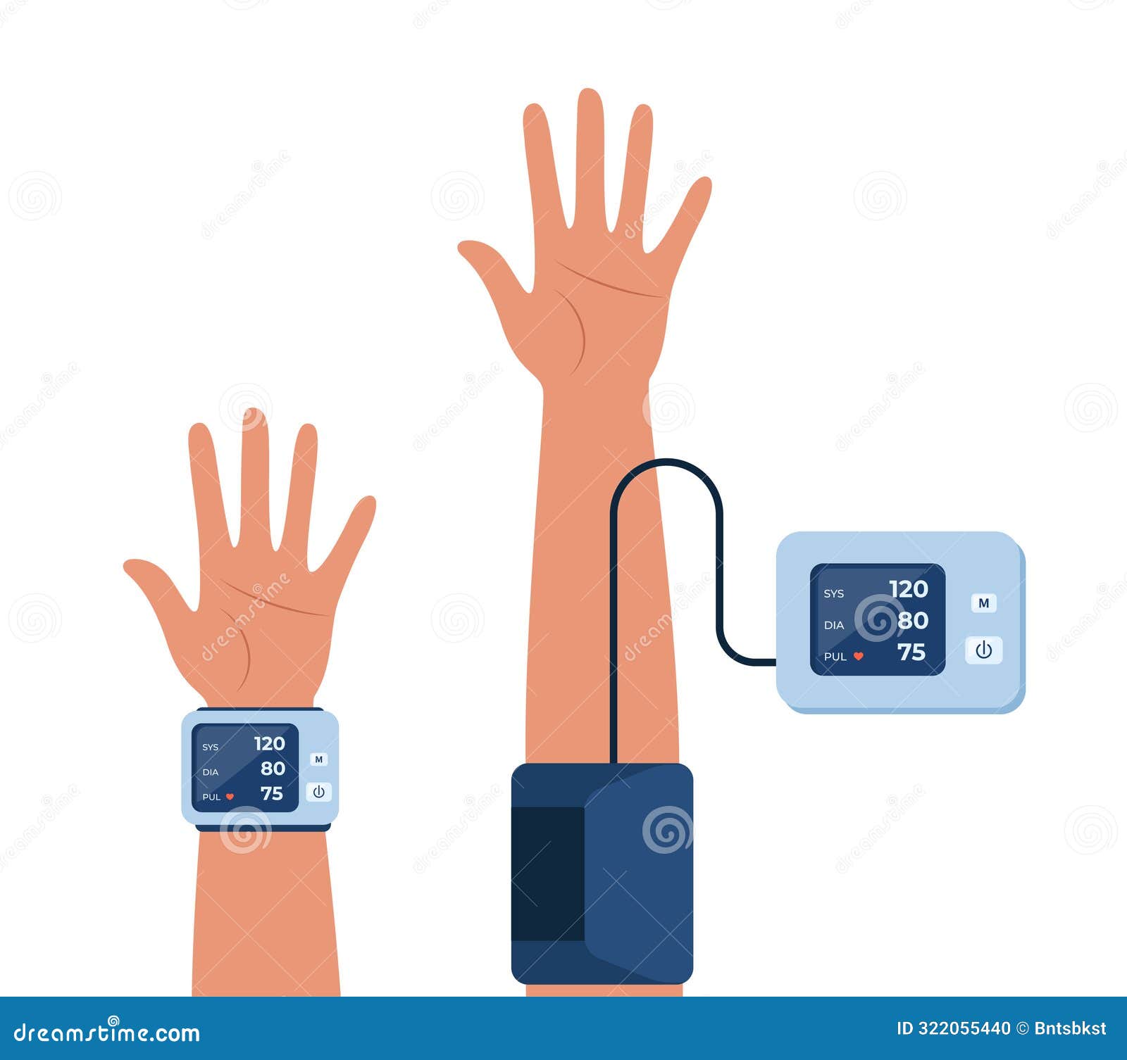 Man Measuring Blood Pressure With Digital Device Tonometer. Arterial ... Man Measuring Blood Pressure With Digital Device Tonometer. Arterial ...