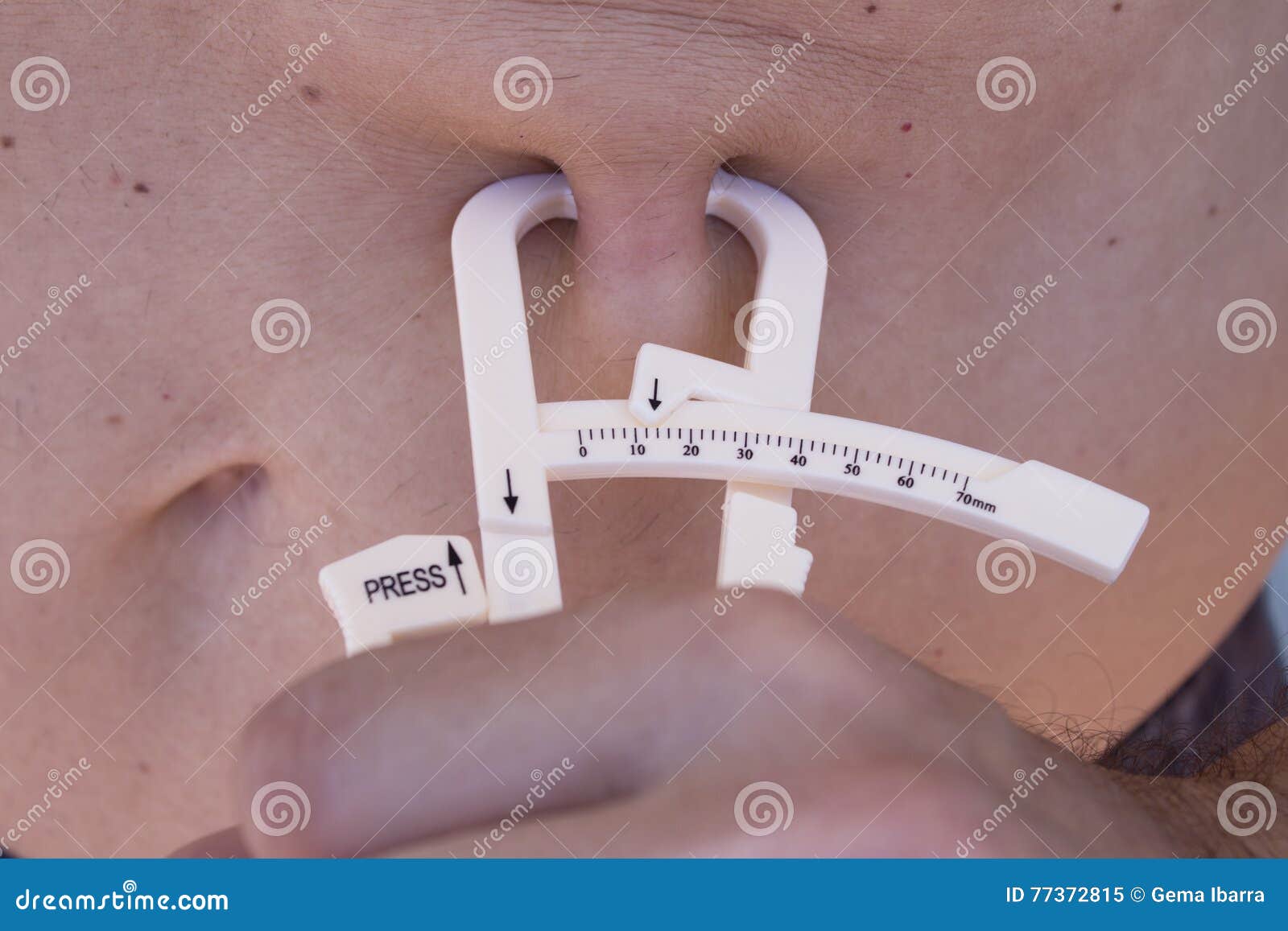 Man Measuring Body Contouring Stock Image - Image of body, adult: 77372815